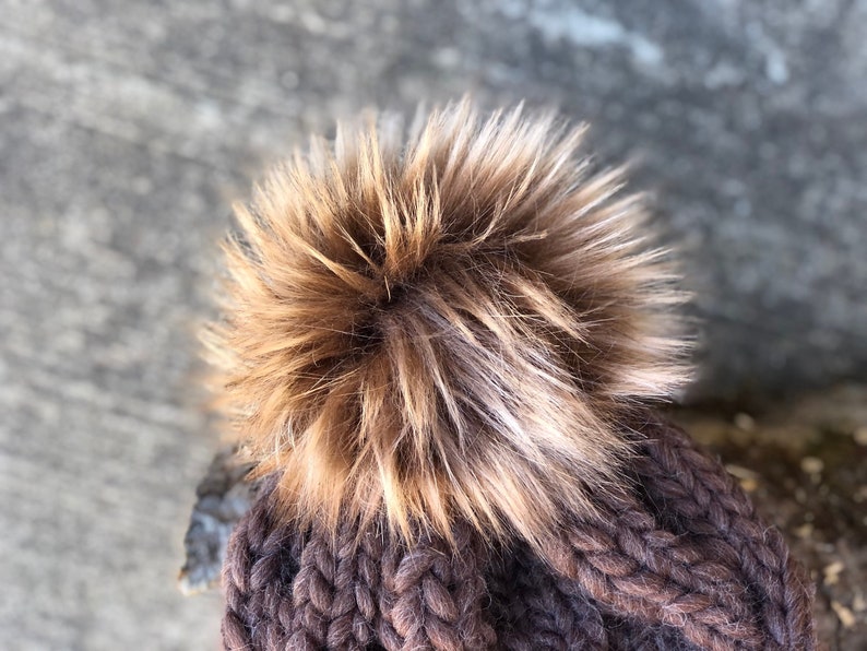 Chunky Cable Knit Toque, Adult Outdoor Clothing, Hand Knit Beanie, 100% ...