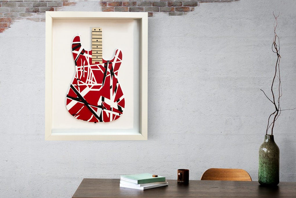 Eddie Van Halen Guitar Shadow Box - Musician Gifts - Guitar Lovers ...