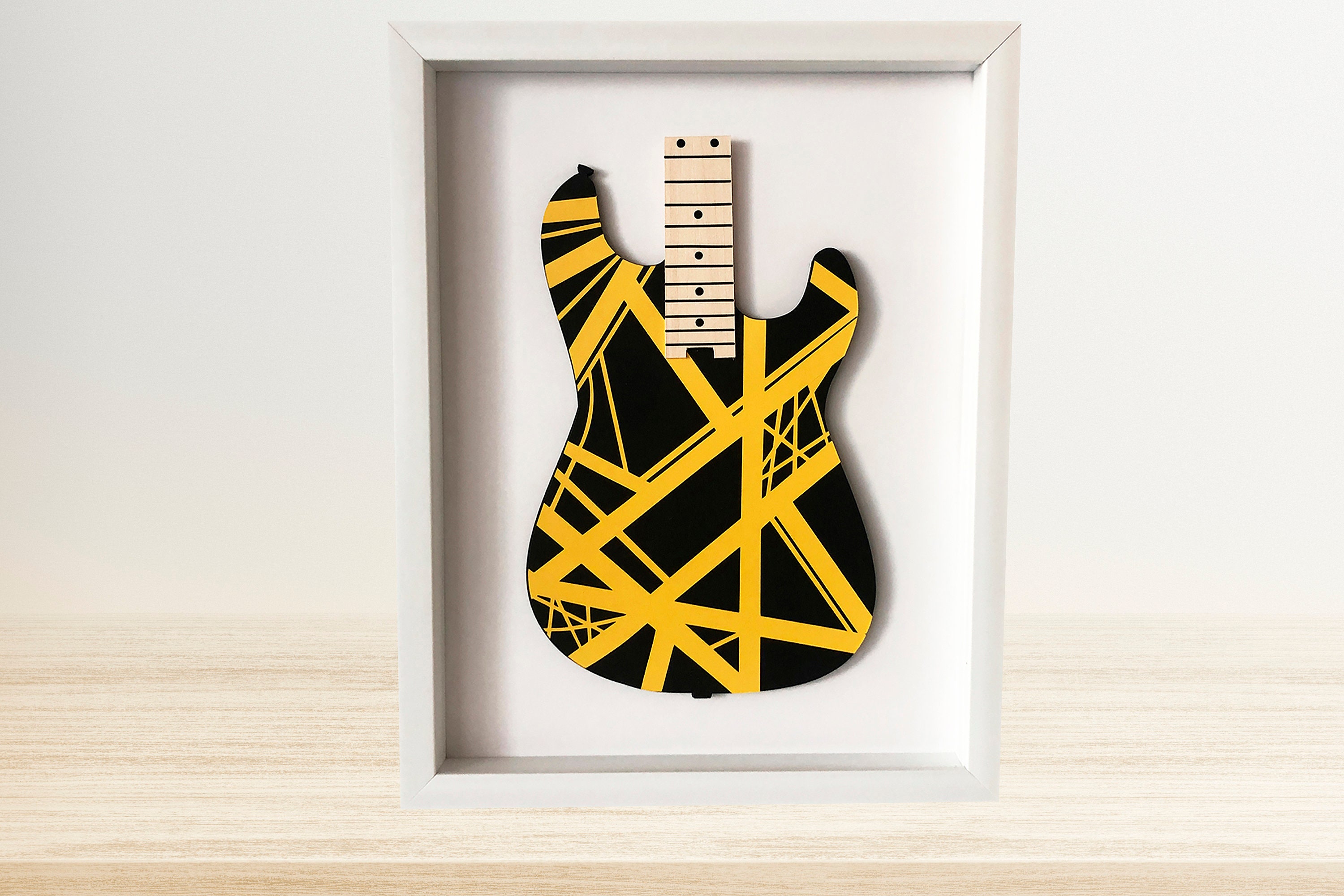 Eddie Van Halen Guitar Shadow Box - Musician Gifts - Guitar Lovers ...