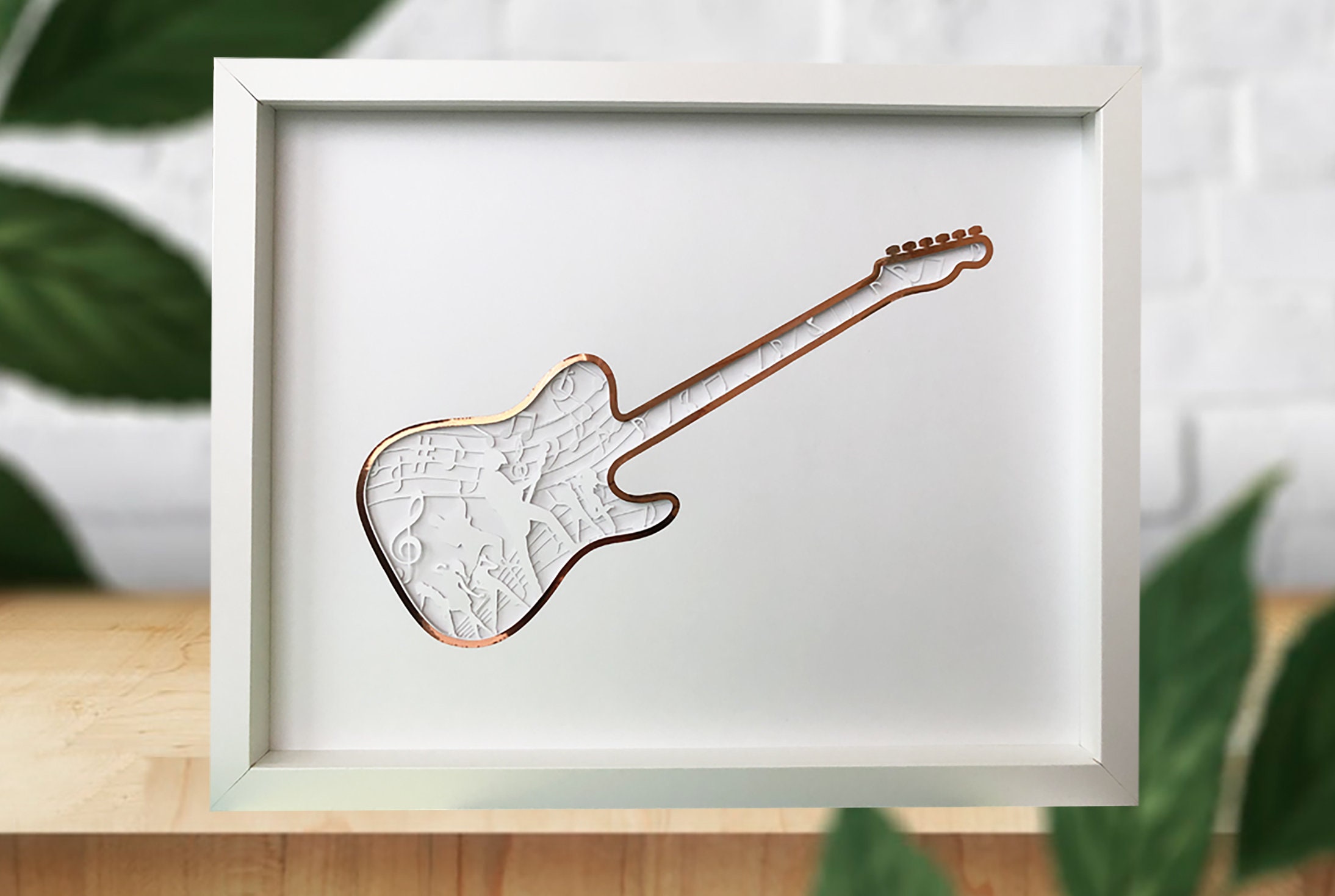 3D Guitar Shadow Box Musician Gifts Guitar Lovers Custom Guitar ...