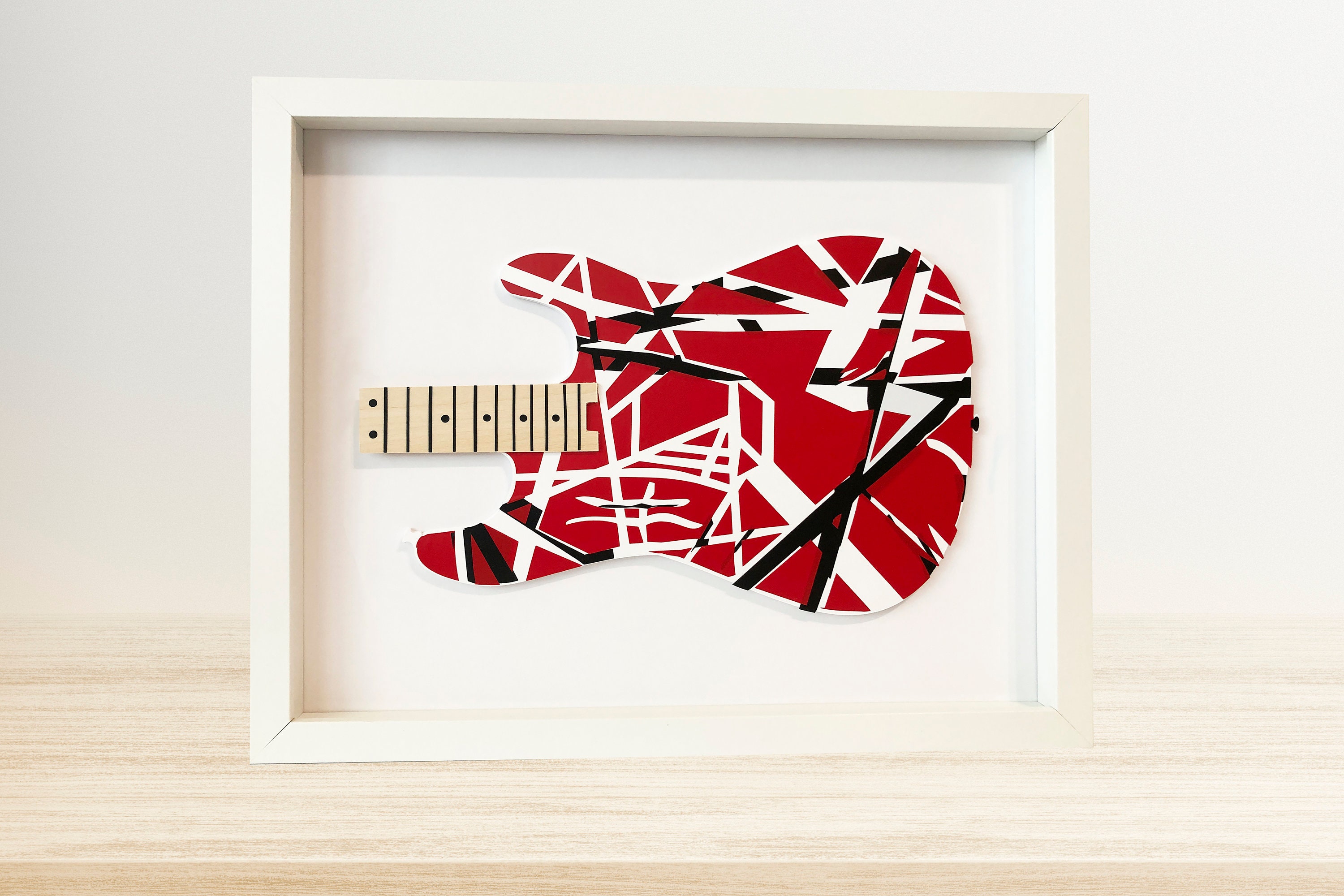 Eddie Van Halen Guitar Shadow Box - Musician Gifts - Guitar Lovers ...