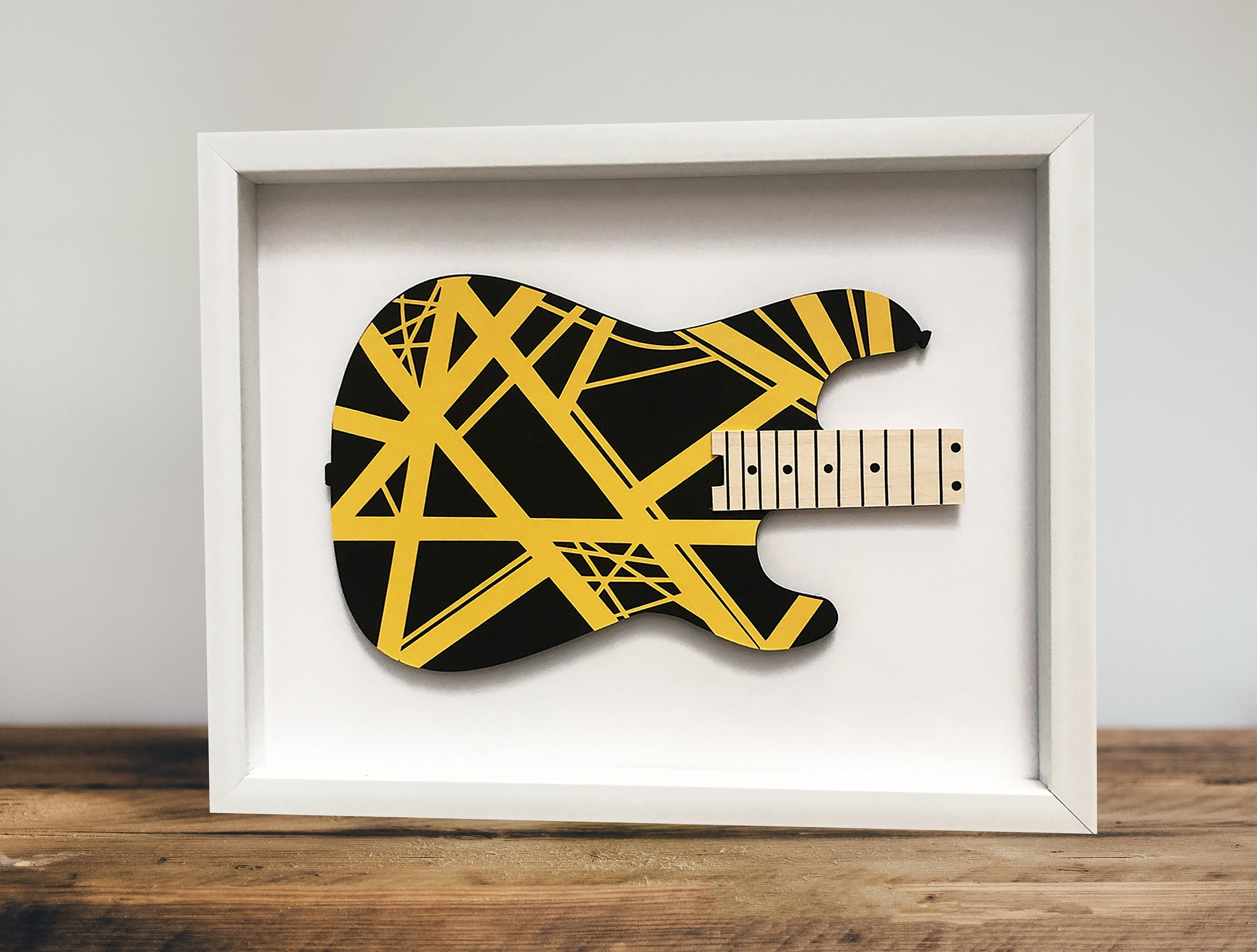 Eddie Van Halen Guitar Shadow Box - Musician Gifts - Guitar Lovers ...