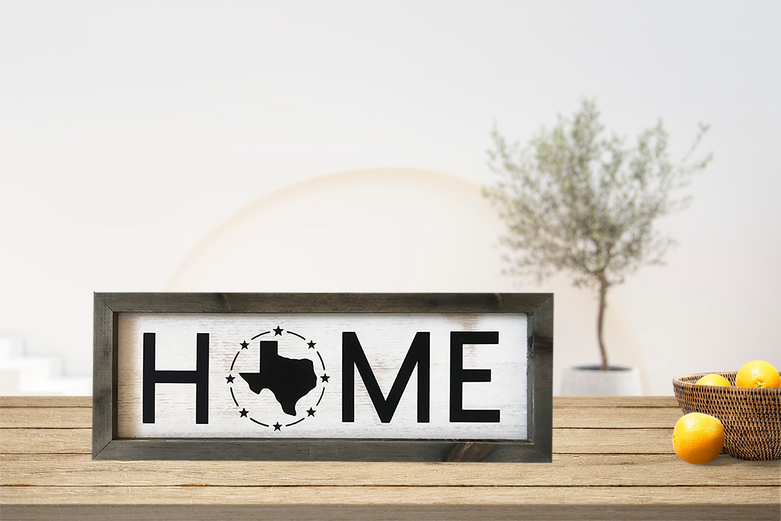 Texas Home Sign HOME Letters With State for O Home Wooded Sign Rustic ...