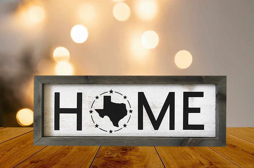Texas Home Sign - HOME Letters With State for O - Home Wooded Sign ...