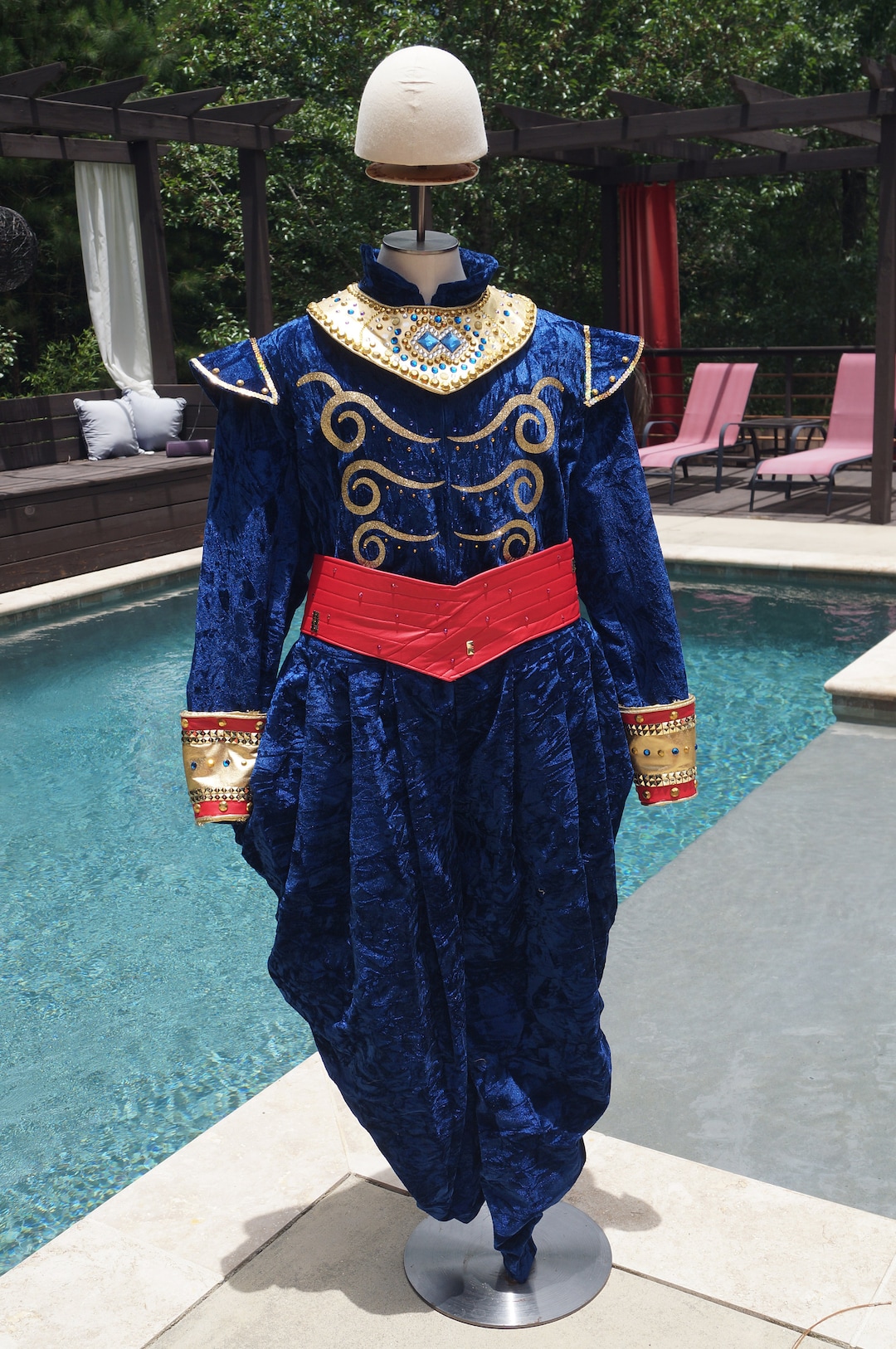 Genie Inspired Theatre Costume From Aladdin - Etsy
