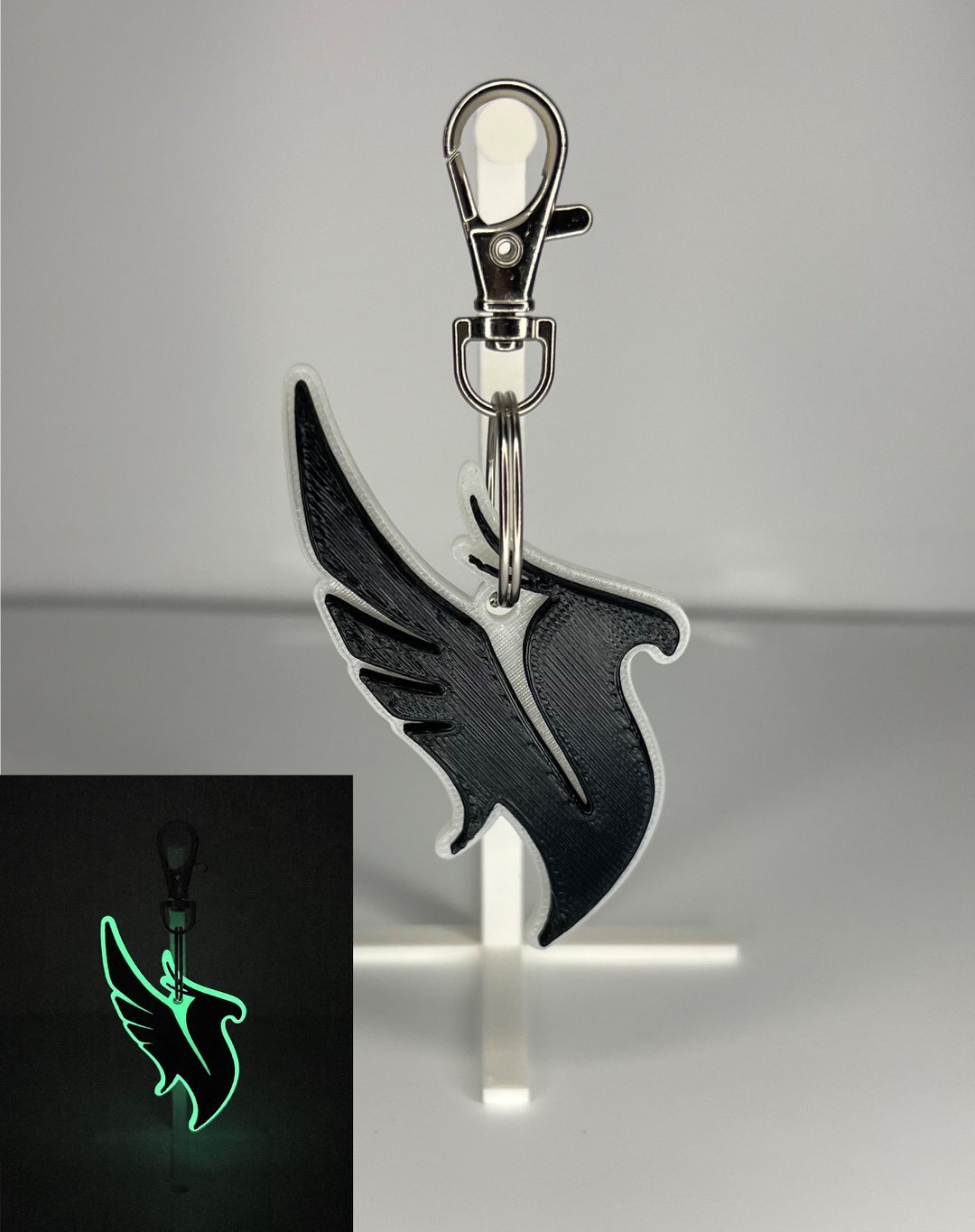 Phoenix Keychain - Etsy