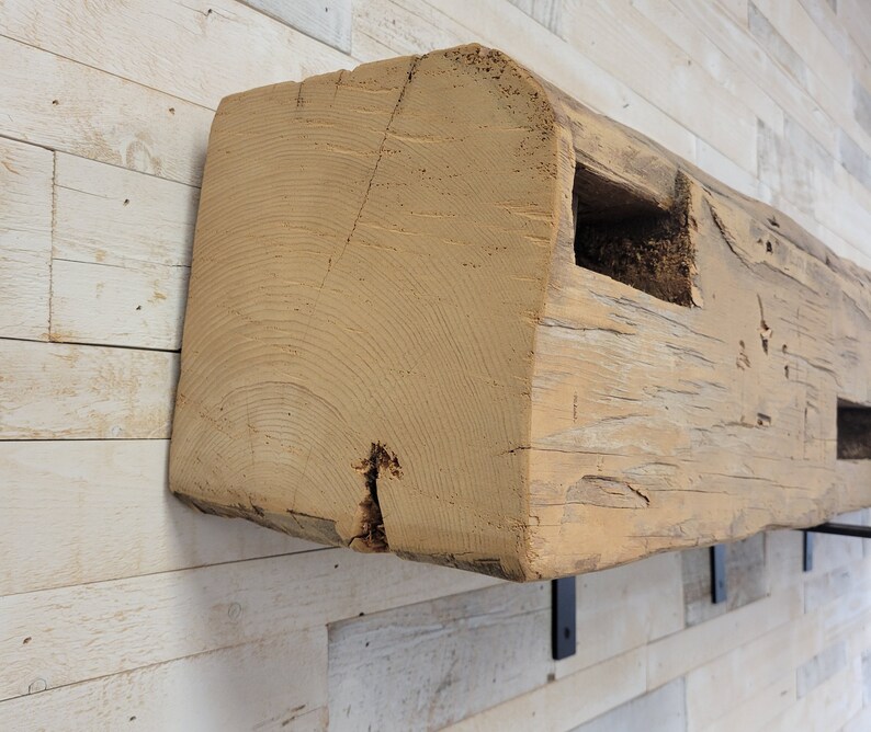 Reclaimed Barn Beam Mantel 69.50x9.75x9.75 - Etsy