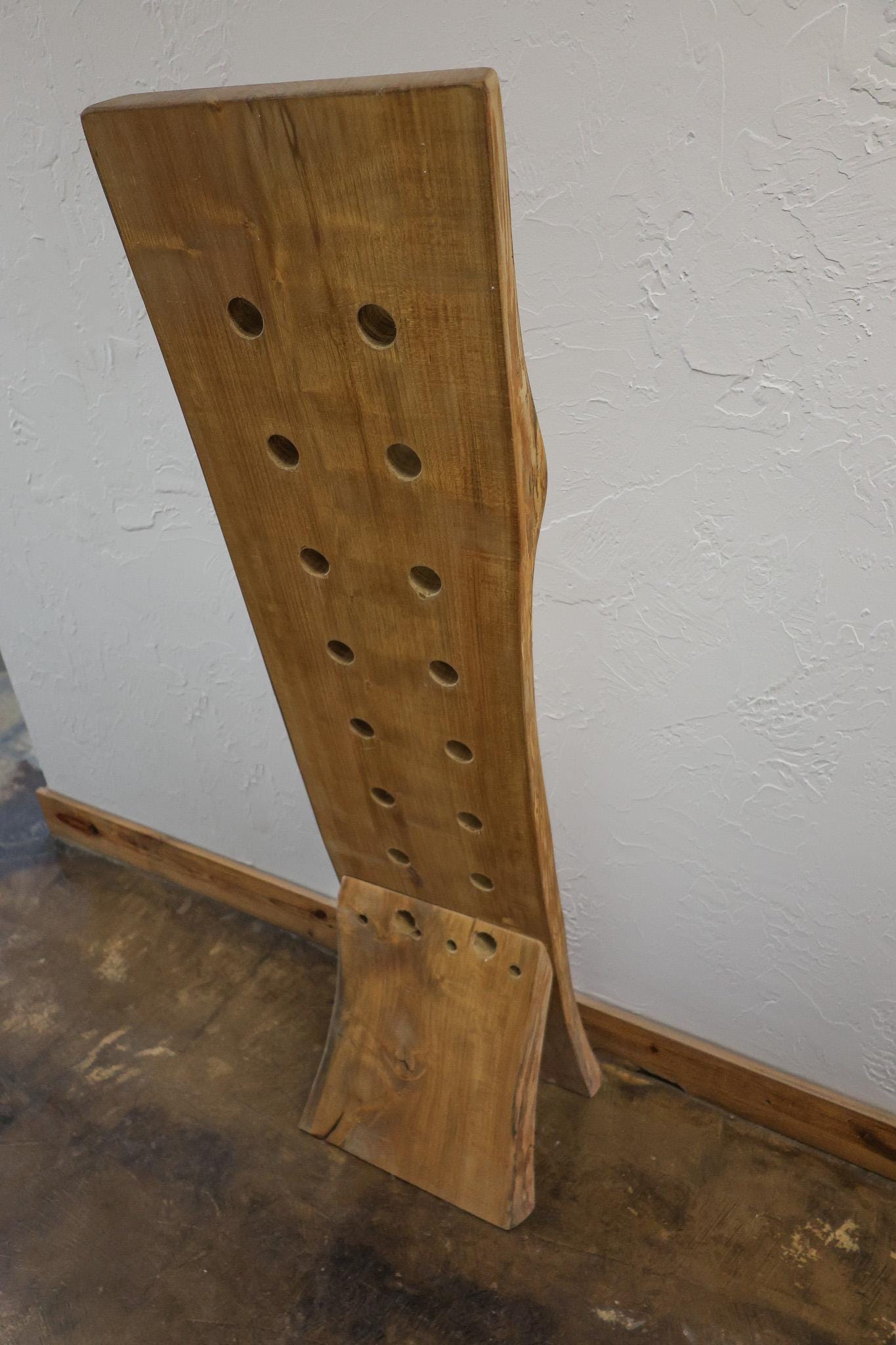 Live Edge Wine Rack, Floor Standing, Basswood, Christmas Gift, House ...