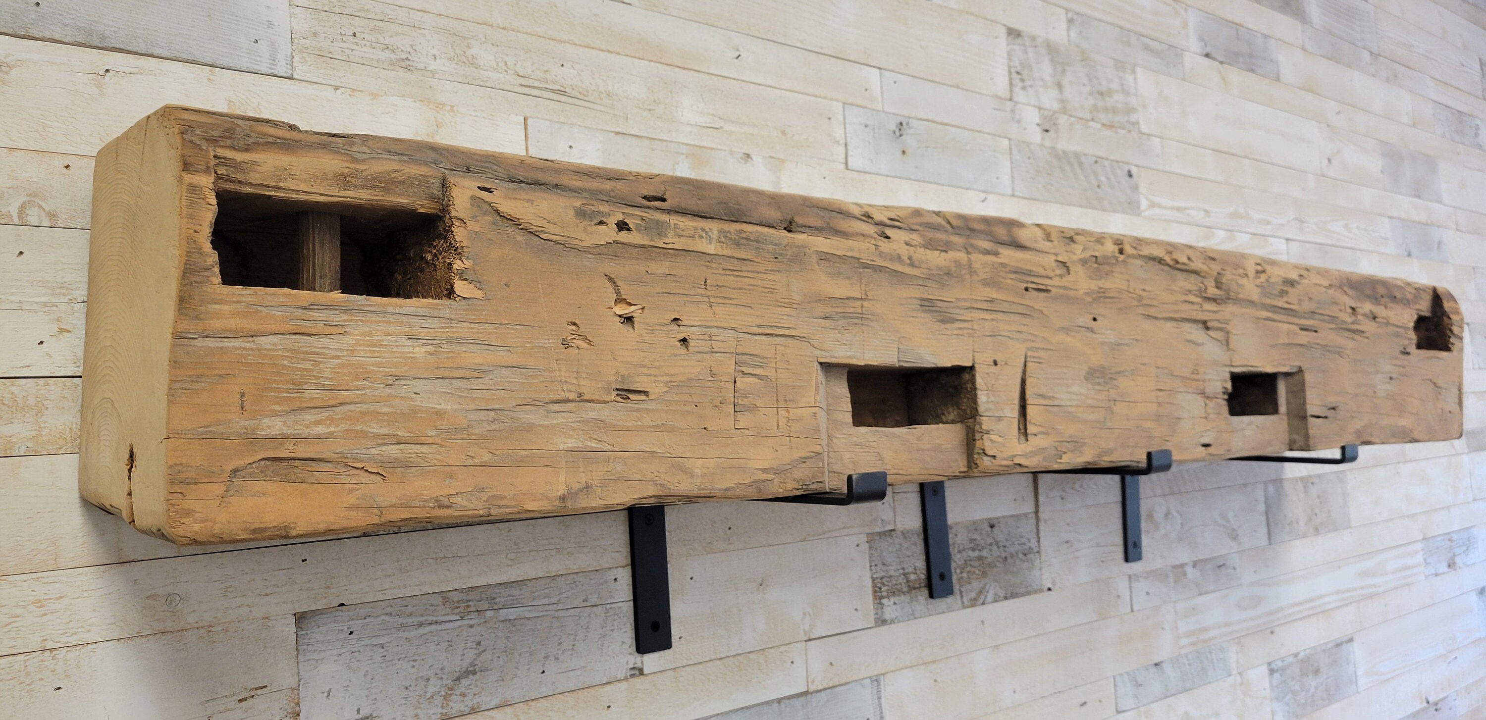 Reclaimed Barn Beam Mantel 69.50x9.75x9.75 - Etsy