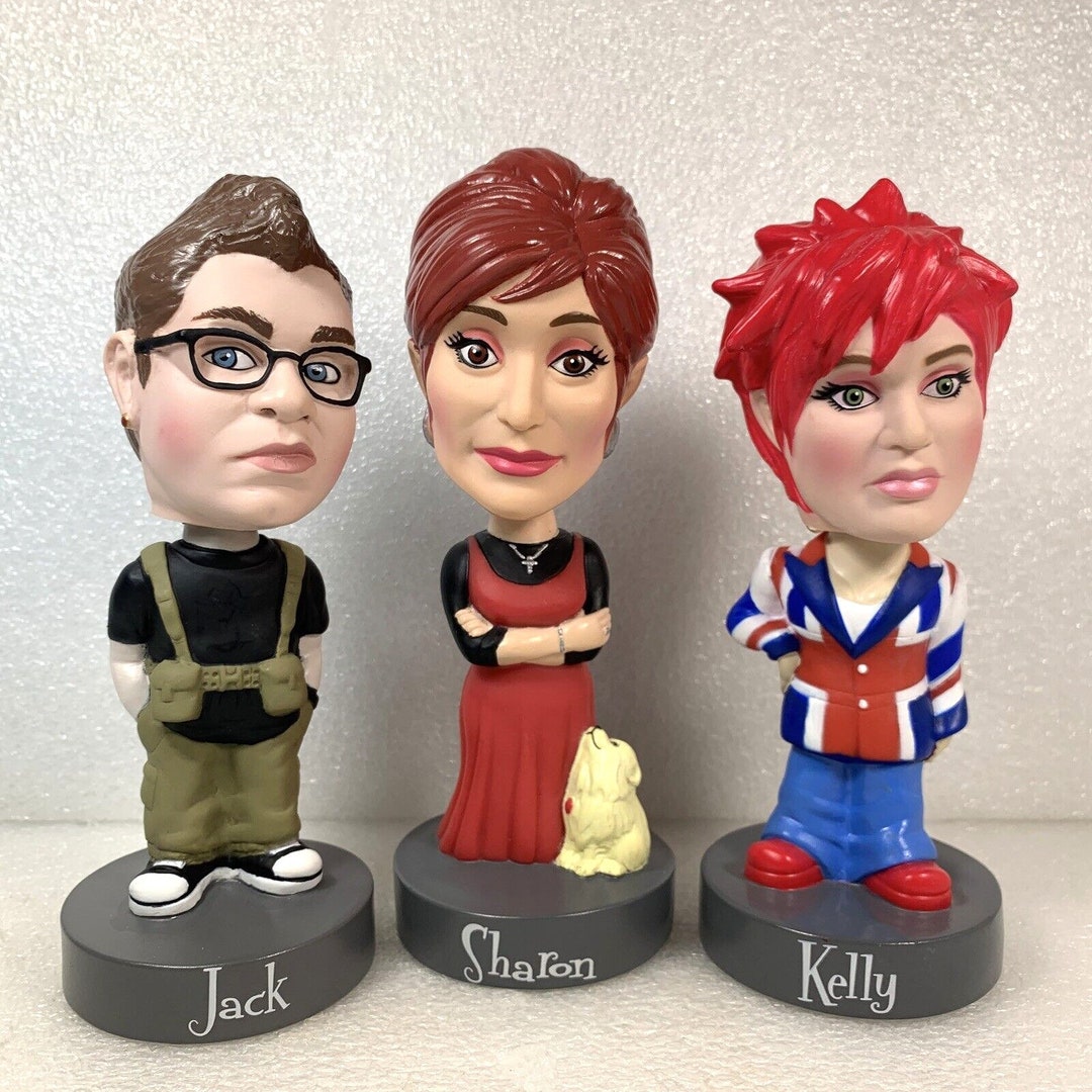 2002 Joks Ozzy Osbourne Family Bobblehead Figures, Jack, Kelly & Sharon ...