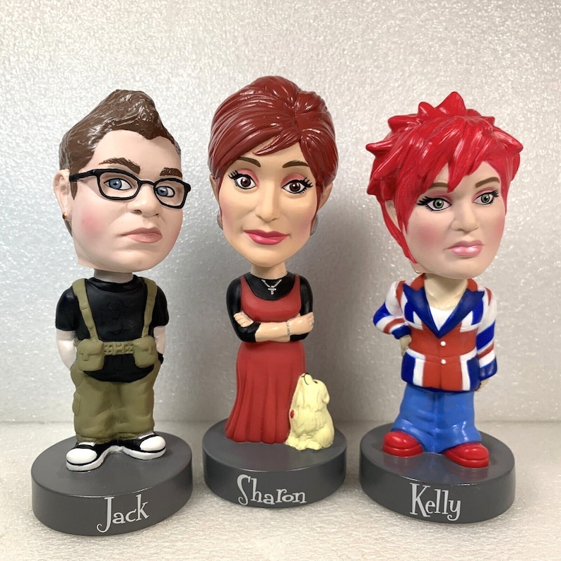2002 Joks Ozzy Osbourne Family Bobblehead Figures, Jack, Kelly & Sharon ...