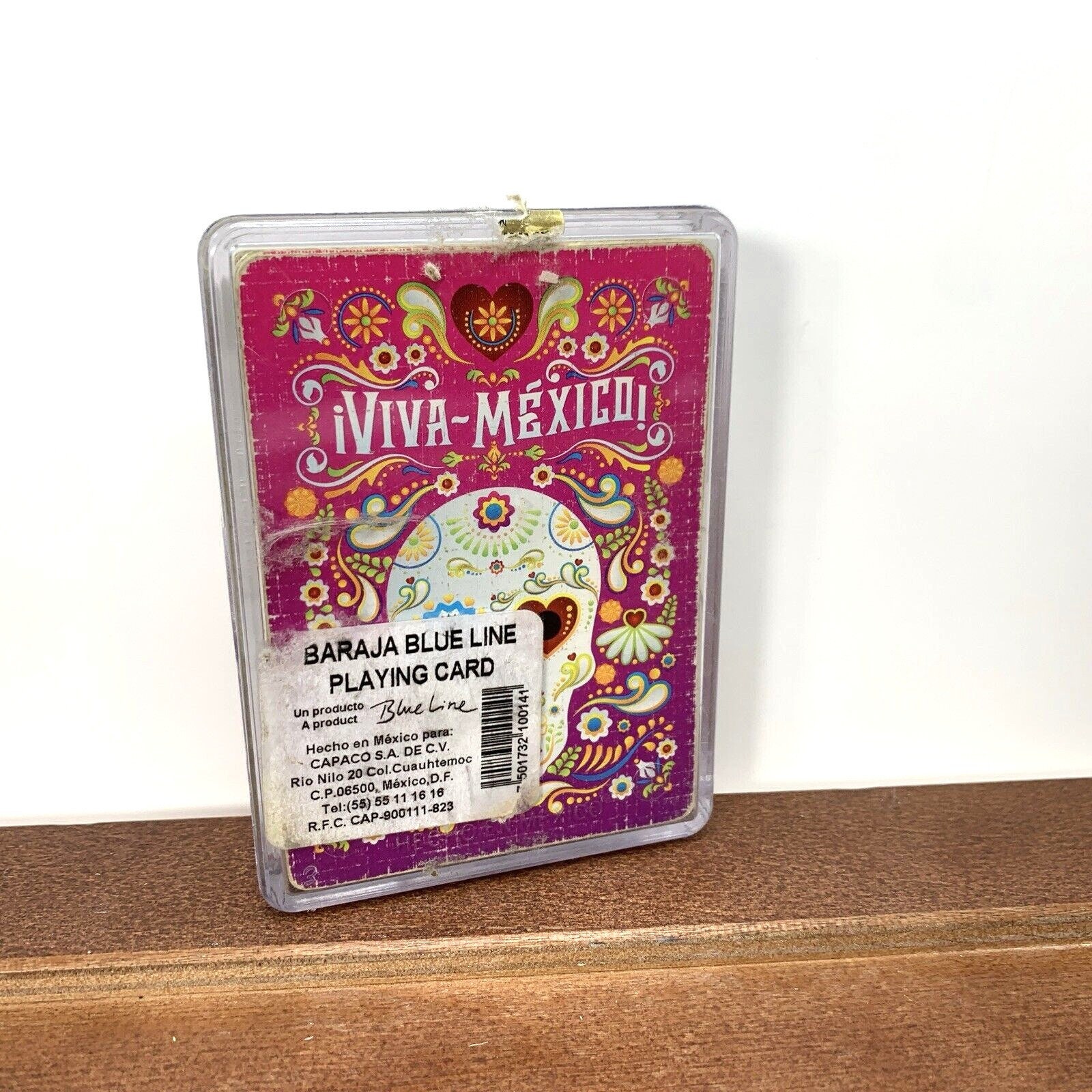 Baraja Blue Line Playing Cards Deck Landin, Viva Mexico White Skull ...