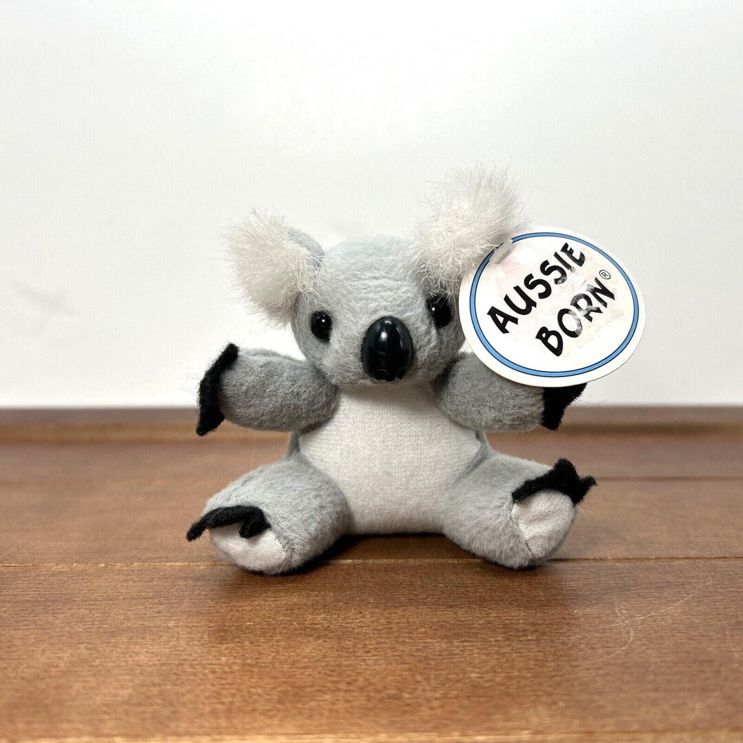 Small 3" Aussie Born Baby Koala Bear Australia Stuffed Plush Figure - Etsy