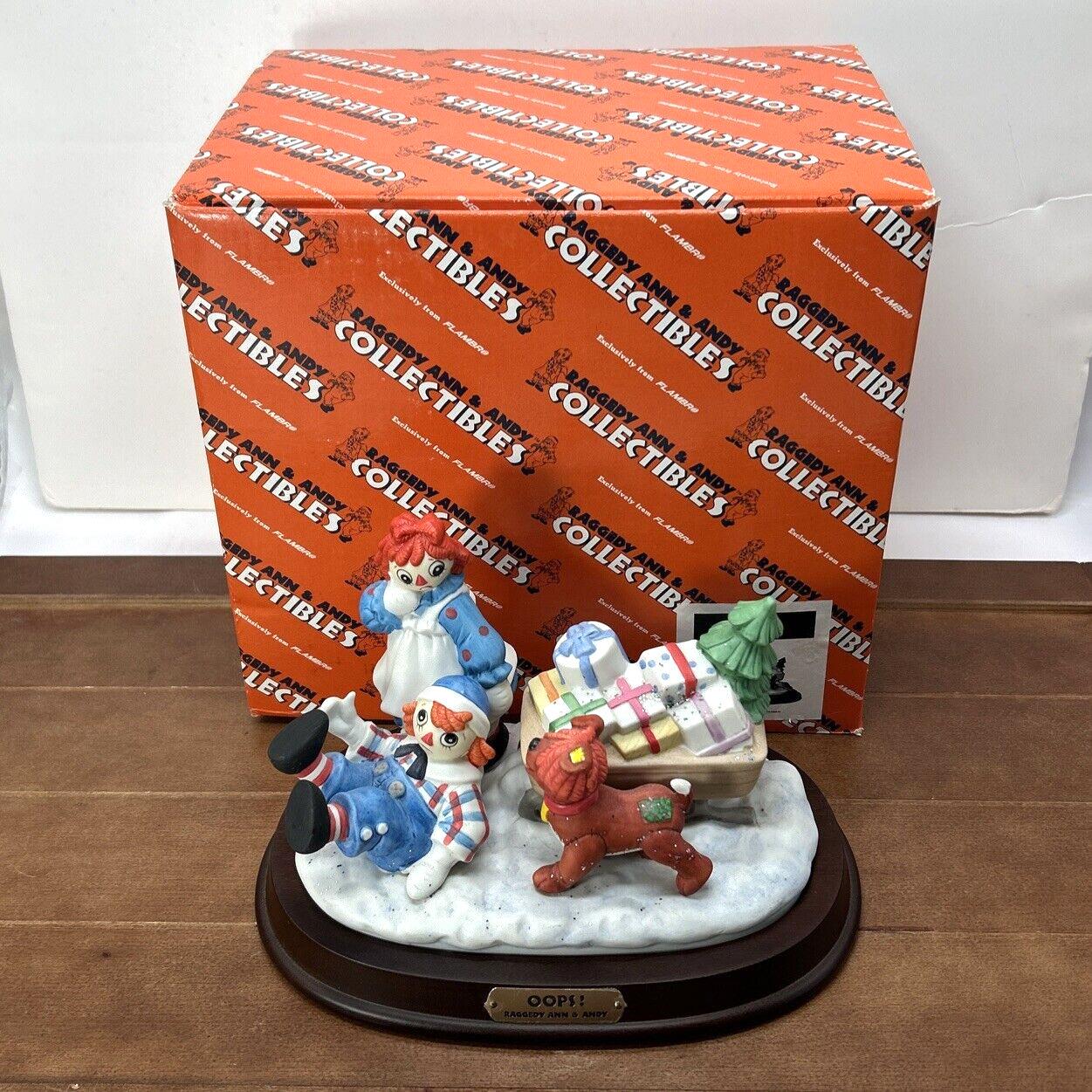 Flambro Raggedy Ann & Andy Oops Figurine With Box, Christmas Decor ...