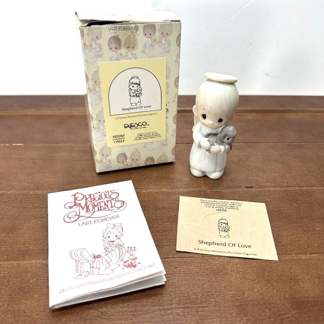 1986 Precious Moments, Shepherd of Love 102261 Figurine - Etsy
