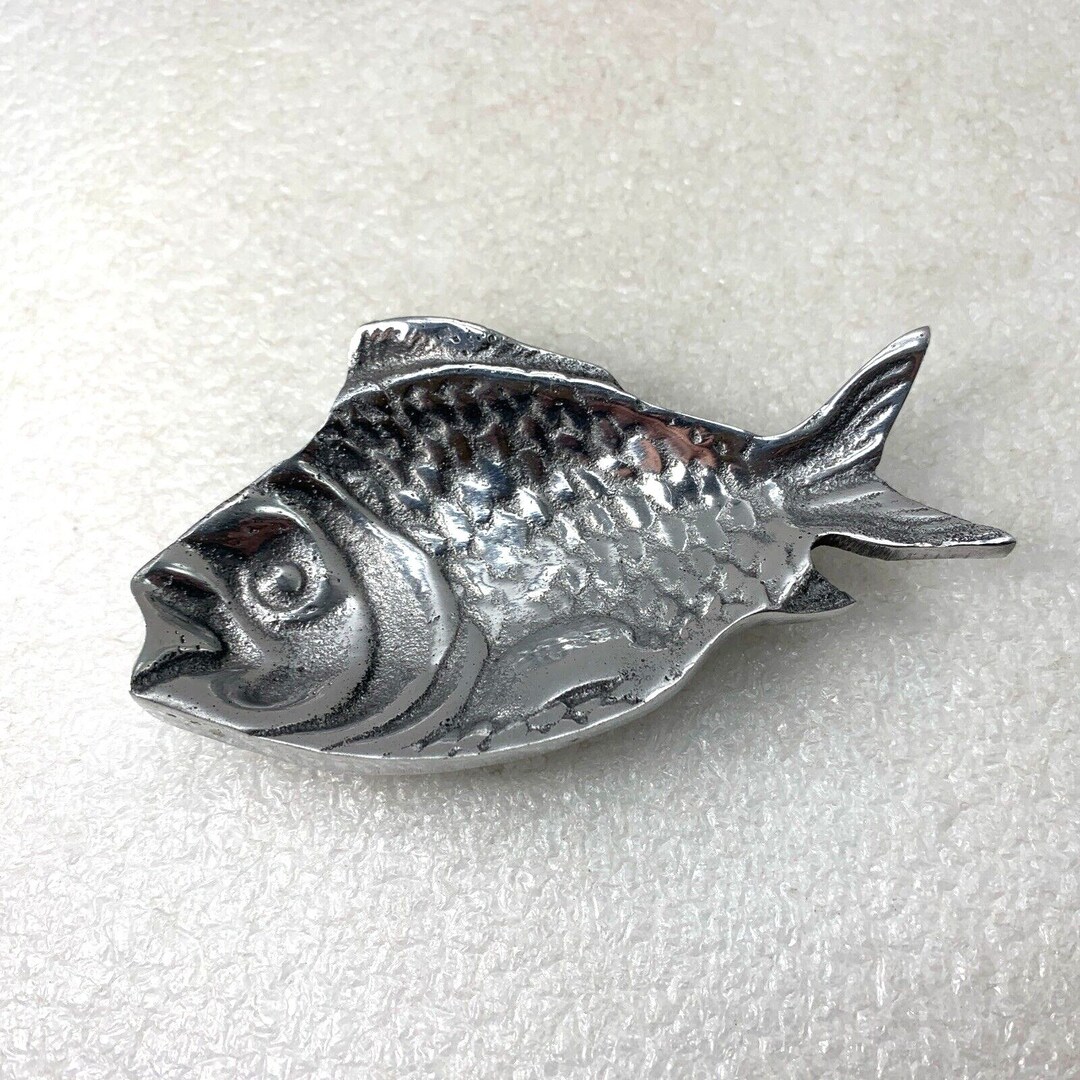 Arte Giancarlo Honduras 4 Long Pewter Metal Fish Small Nautical Trinket ...