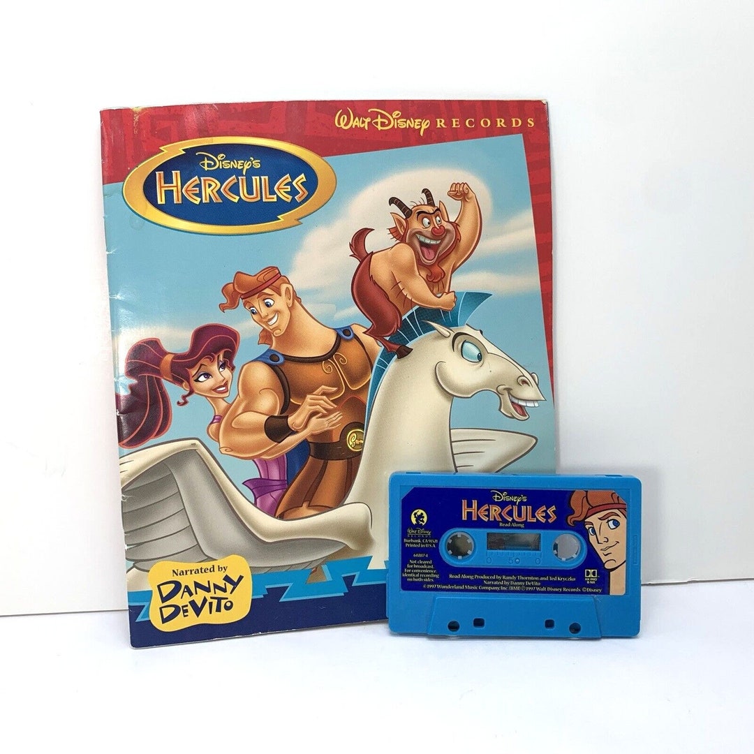 Disney Hercules Read Along Book & Cassette Tape, Narrated by Danny ...