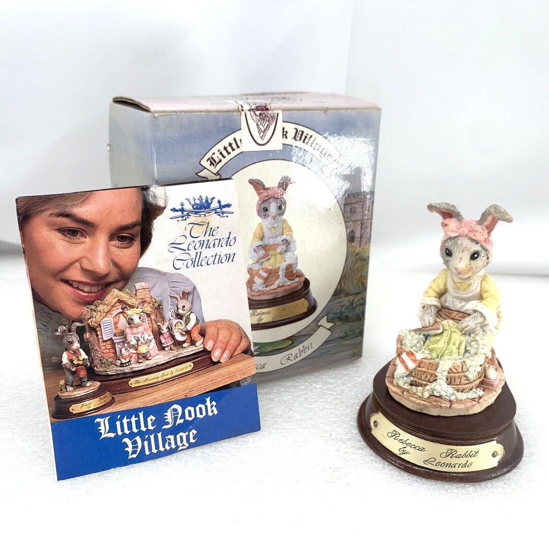 1989 the Leonardo Collection Little Nook Village Rebecca Rabbit ...