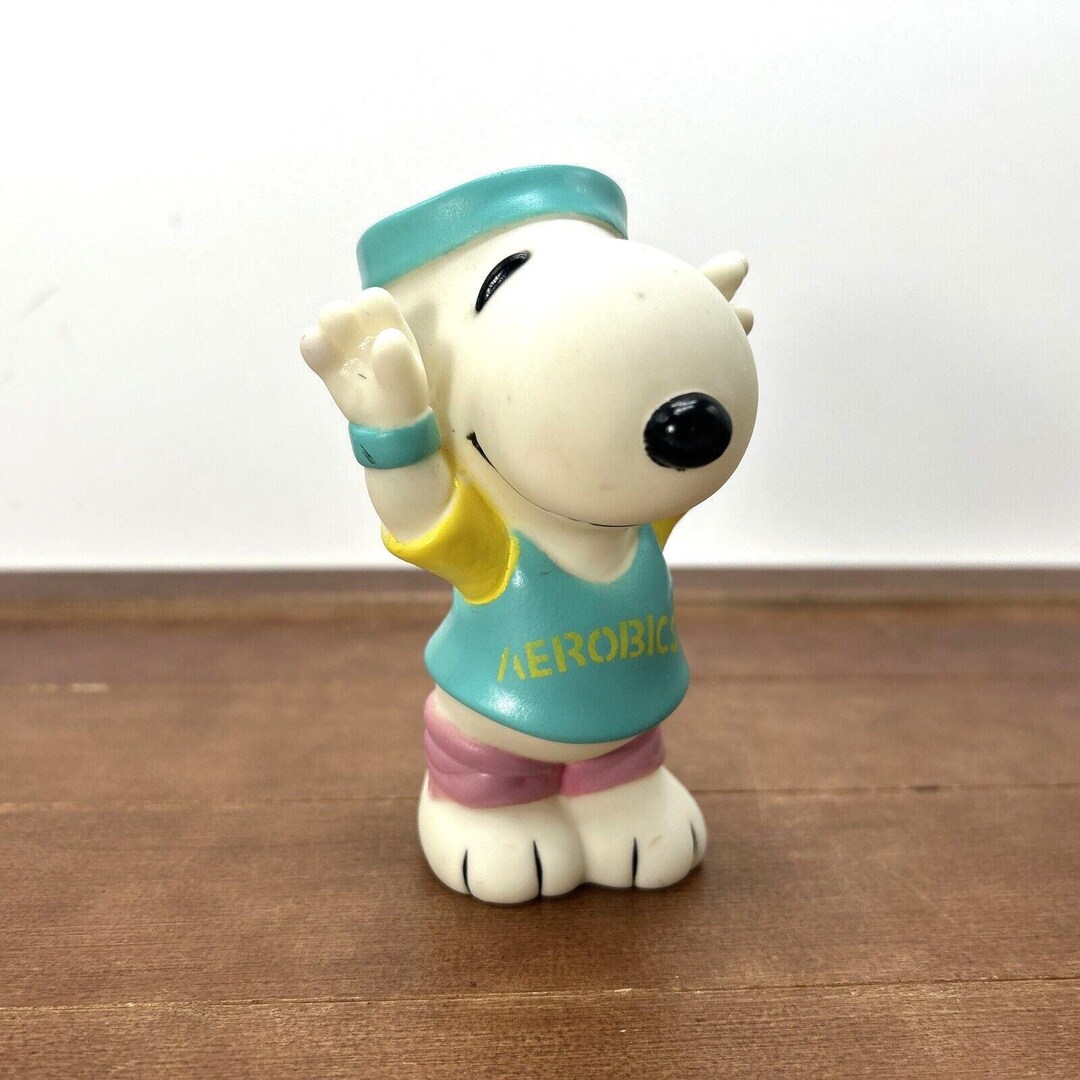 Vintage Snoopy Aerobics Peanuts 5 Rubber Squeak Toy Figure, 1966 - Etsy