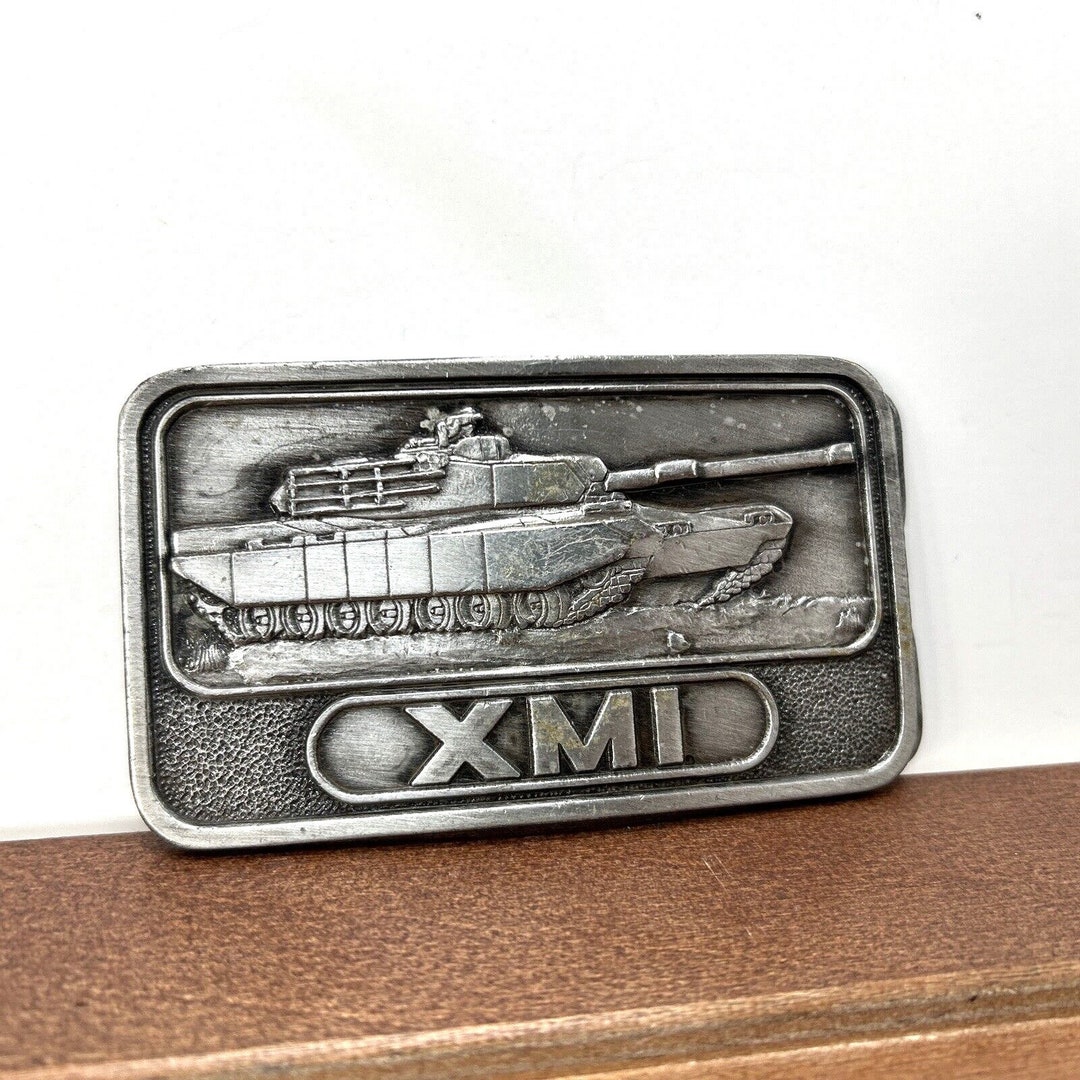 XMI Tank Belt Buckle, Anthony J Irvin 1977, Bergamot Brass Works Inc - Etsy
