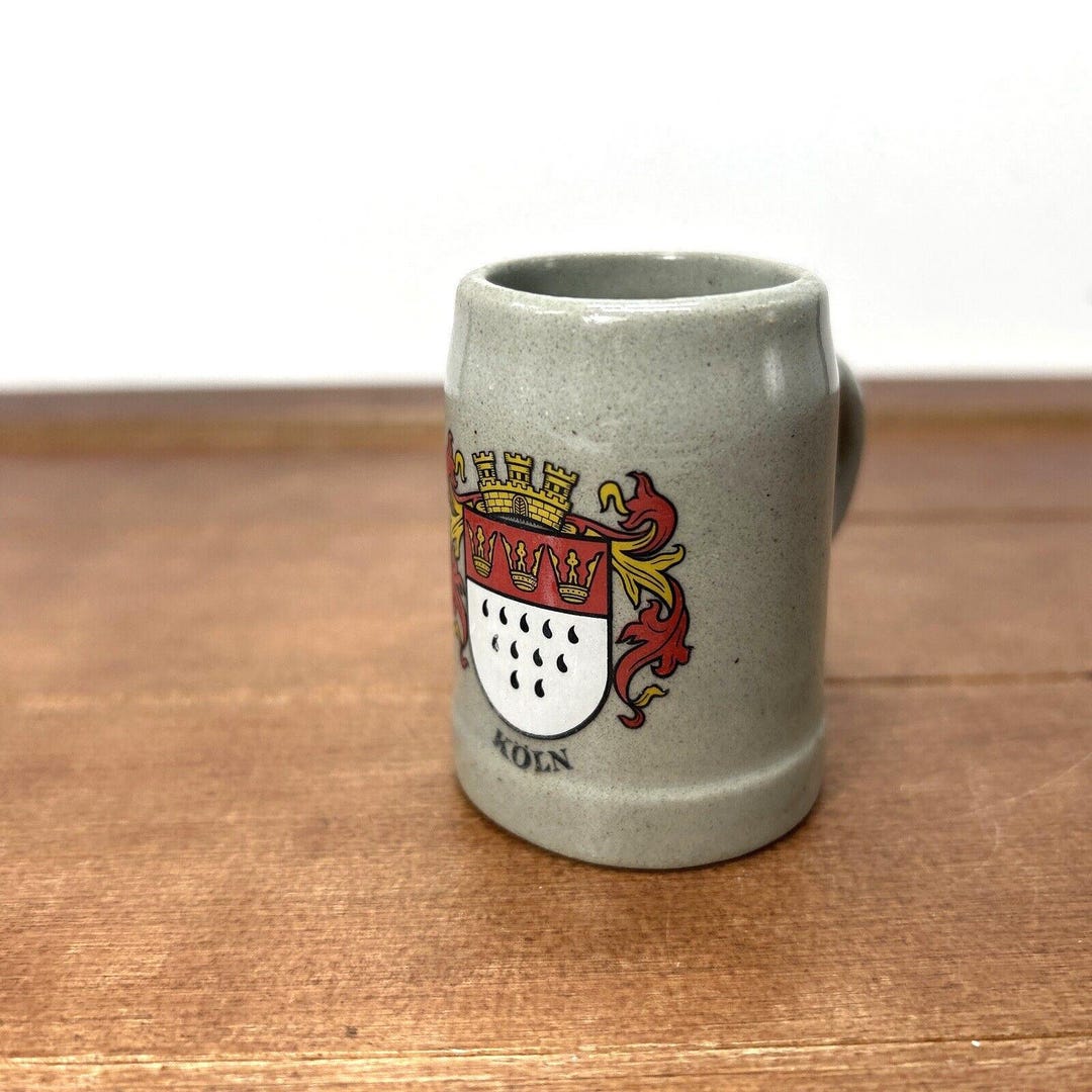 Vintage Miniature Koln Germany Beer Stein Mug Shot Glass Souvenir ...