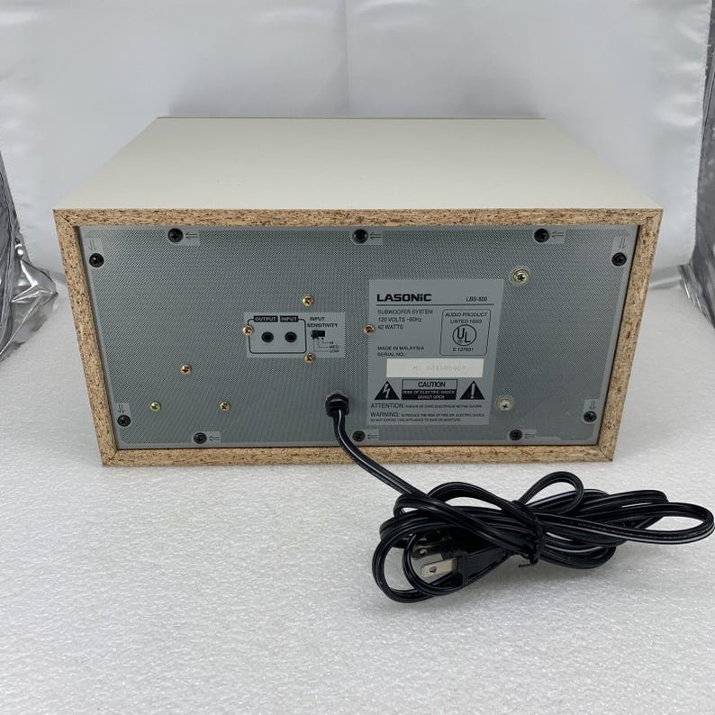 Lasonic LBS-800 Computer Subwoofer Bass Vintage Unit System W/ Manual ...