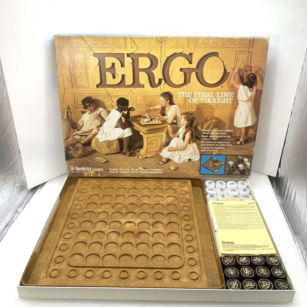 1977 Ergo the Final Line of Thought Game, Invicta Games, Complete ...