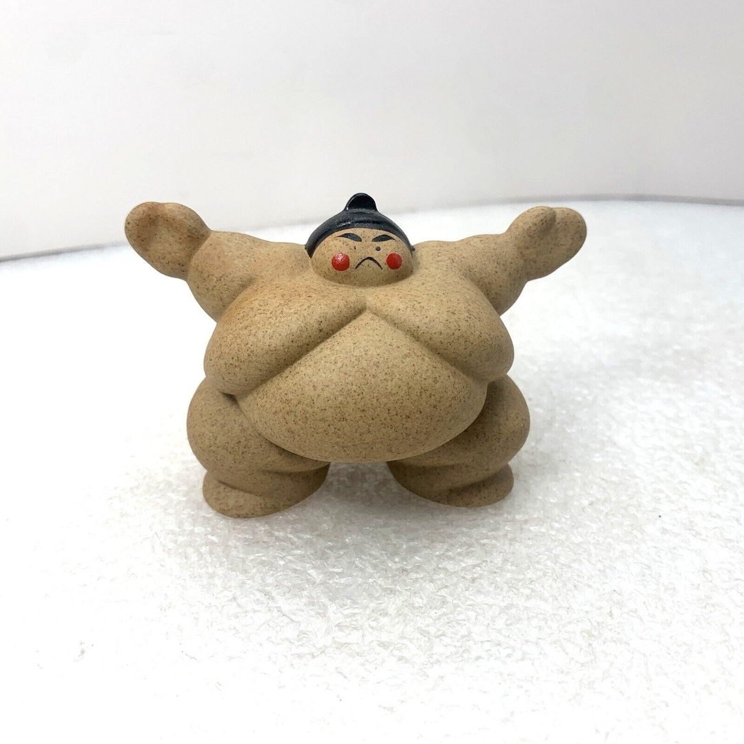 Shikiri Japanese Sumo Wrestler Ceramic Doll Figurine Statue - Etsy
