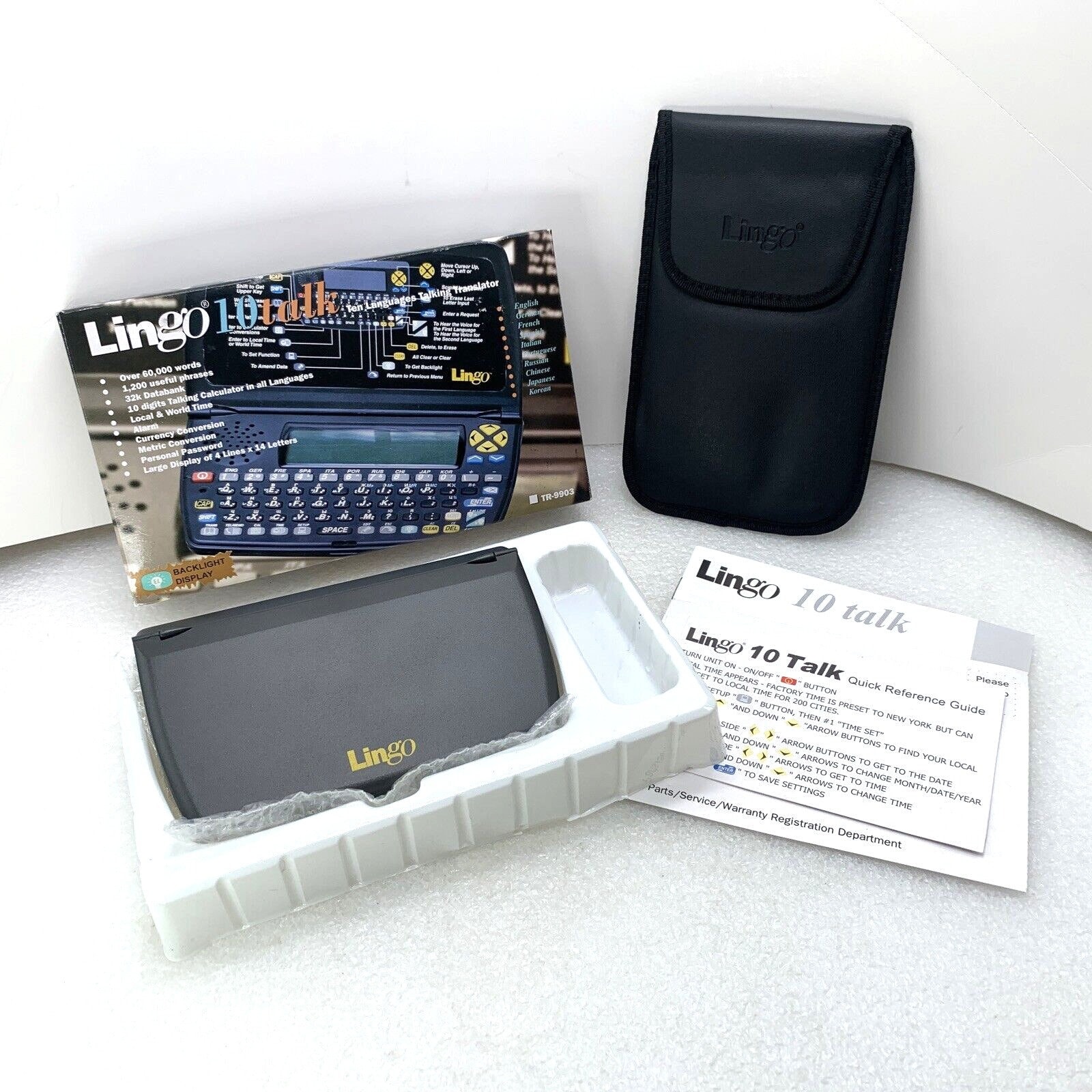 Lingo 10 Talk Languages Talking Translator, Model TR-9903, New Open Box - Etsy