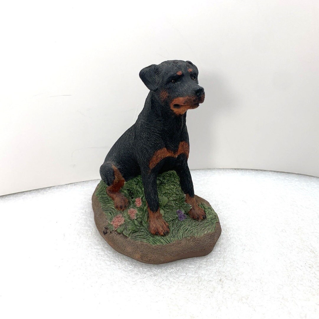 Charmstone Cast Marble Rottweiler Dog Sculpture Figurine by - Etsy