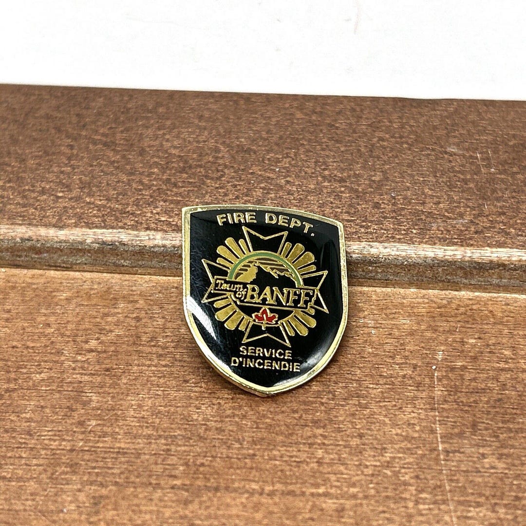 Town of Banff Canada Fire Department Service D'incendie Lapel Pin - Etsy