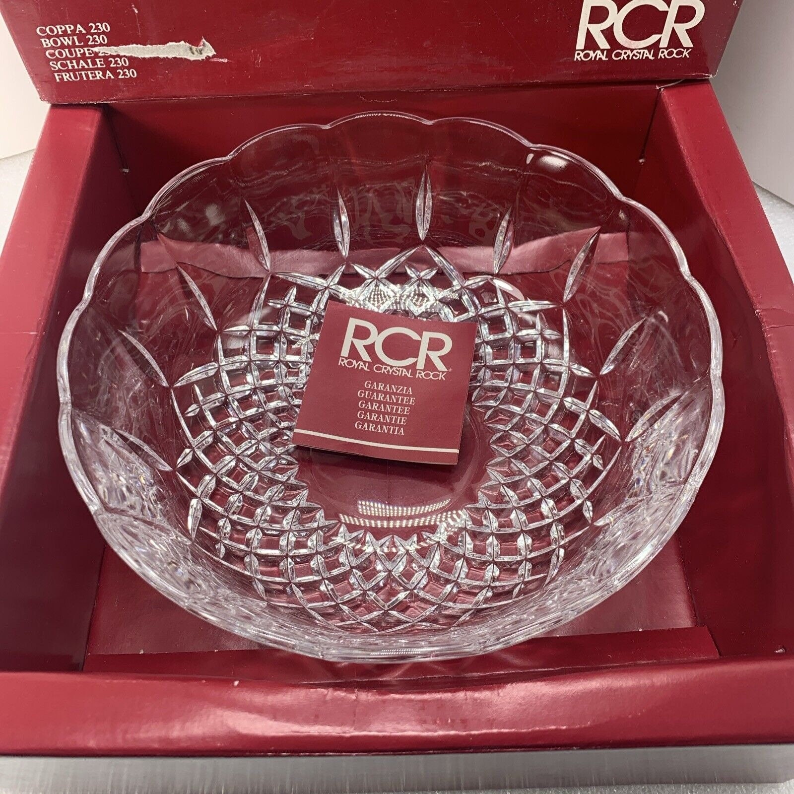 Royal Crystal Rock RCR Opera 9 Bowl 24% Lead Crystal Centerpiece Decor ...