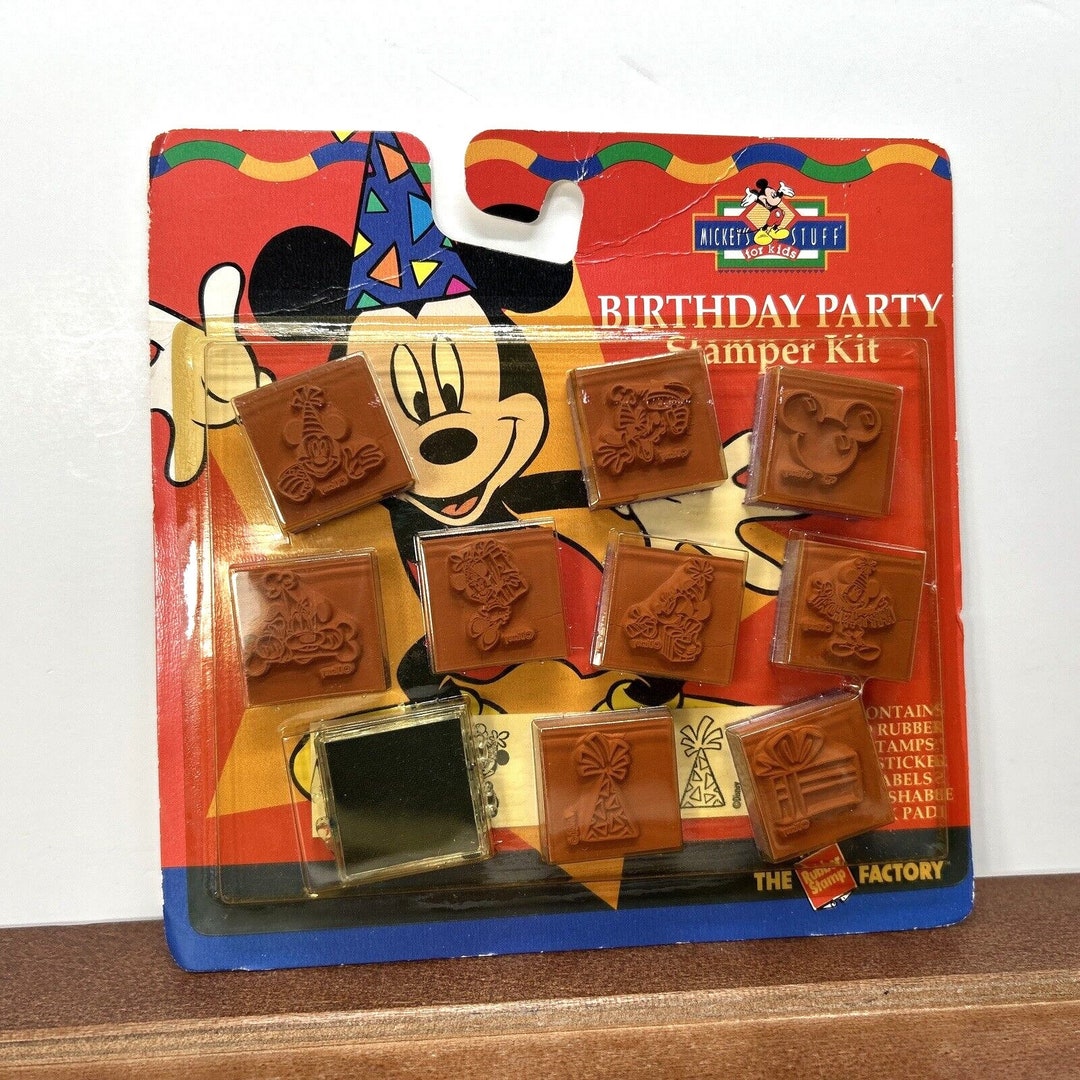 The Rubber Stamp Factory, Disney Birthday Party Stamper Kit, 9-pcs ...