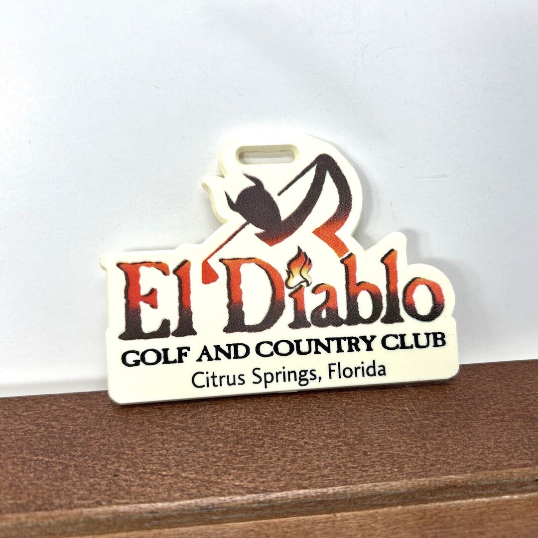 El Diablo Golf and Country Club Citrus Springs Florida Golf Bag Luggage ...