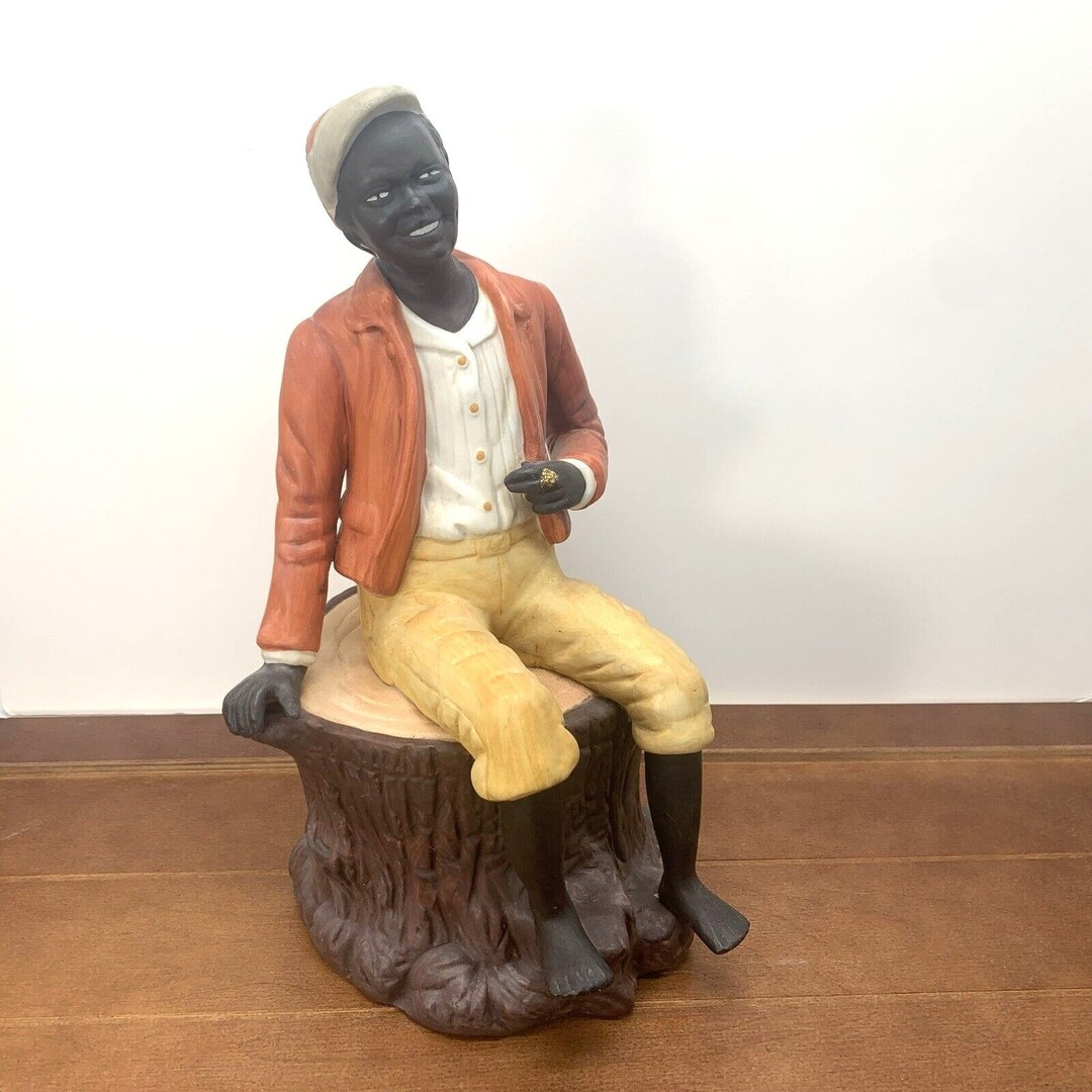 1990 Albert E Price 10.5 Tall African American Tree Trunk Porcelain ...