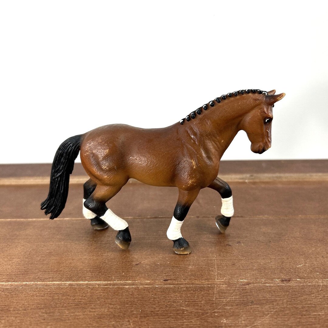 2004 Schleich Brown Dressage Hanoverian Mane Horse Figurine - Etsy