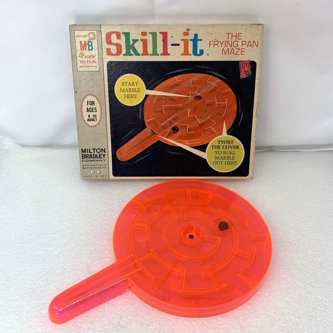 1966 Skill-it the Frying Pan Maze Game Milton Bradley - Etsy