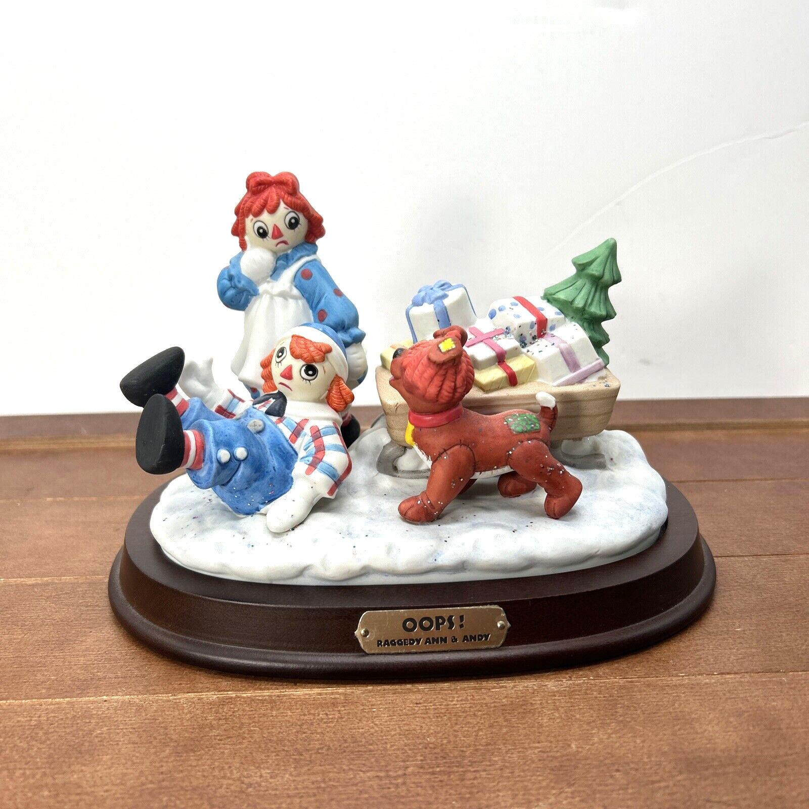 Flambro Raggedy Ann & Andy Oops Figurine With Box, Christmas Decor ...