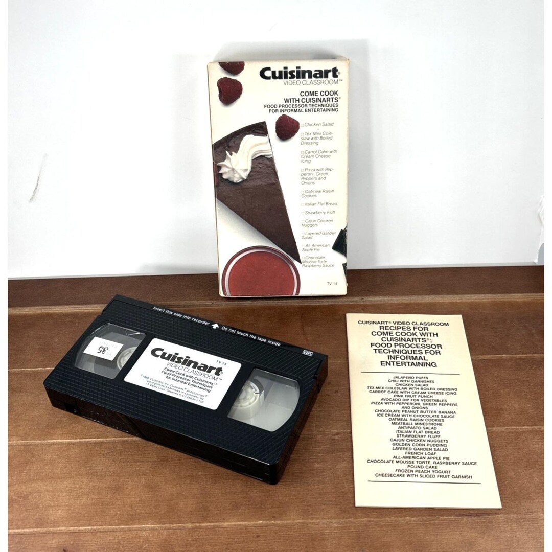Cuisinart Video Classroom VHS Cooking Techniques Training Tape TY-14 - Etsy