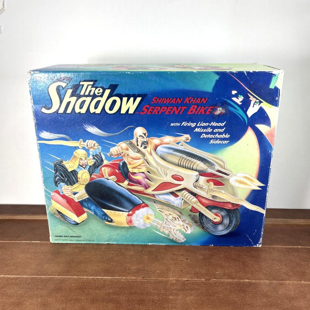 1994 Kenner the Shadow Shiwan Khan Serpent Bike Vehicle Sidecar, New Open Box - Etsy