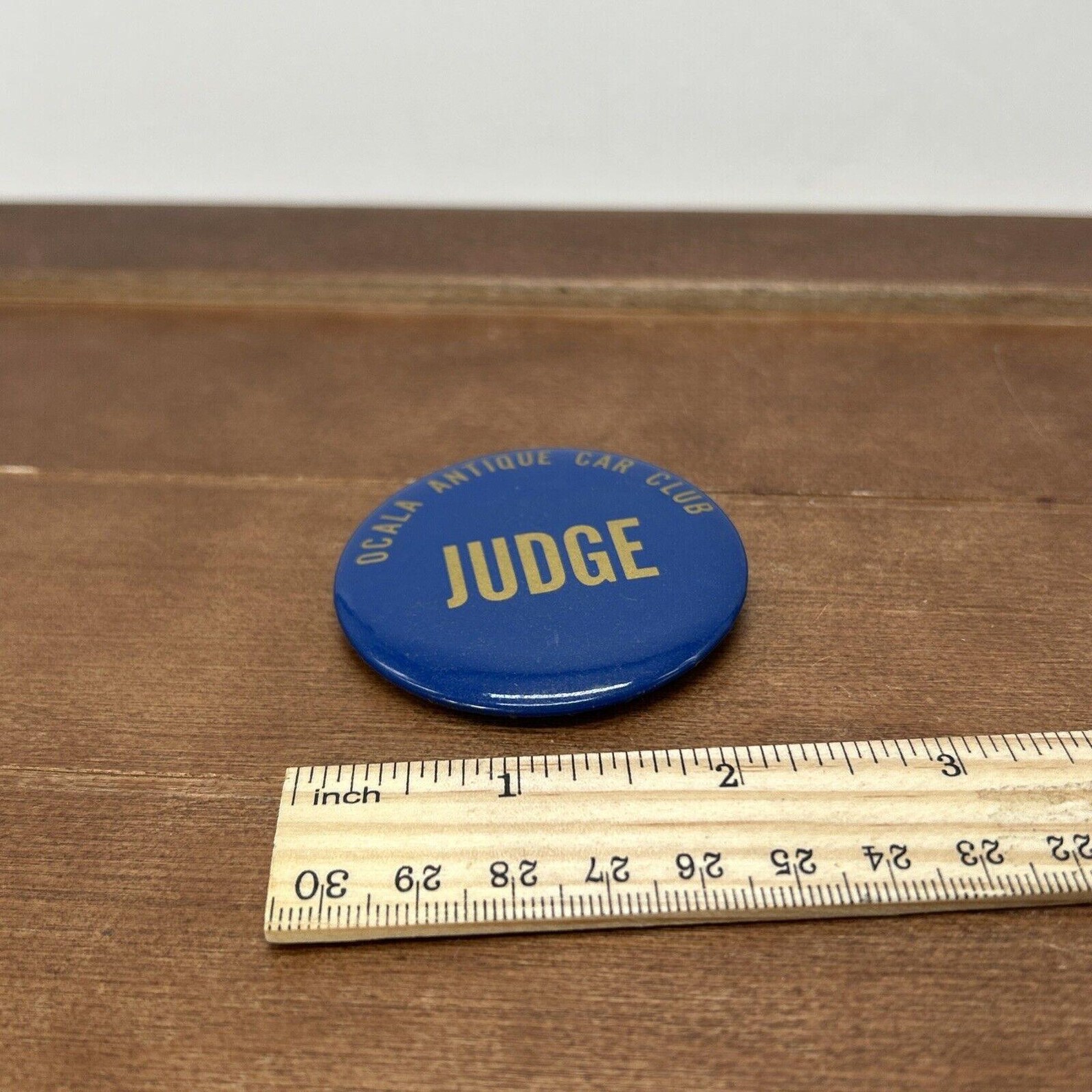 Ocala Antique Car Club JUDGE Pin Button - Etsy