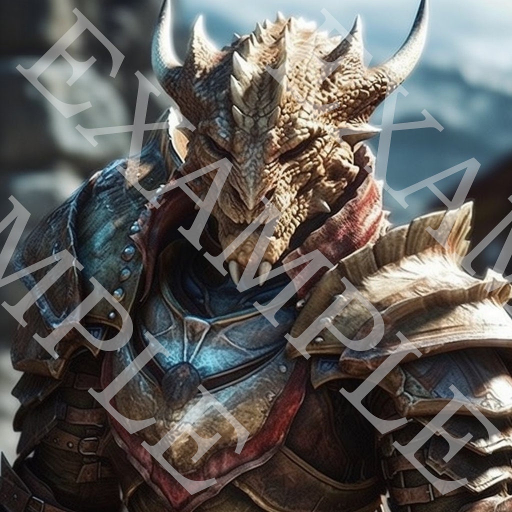 D&D Portrait Pack: 25 Dragonborn Portraits for RPG - Etsy