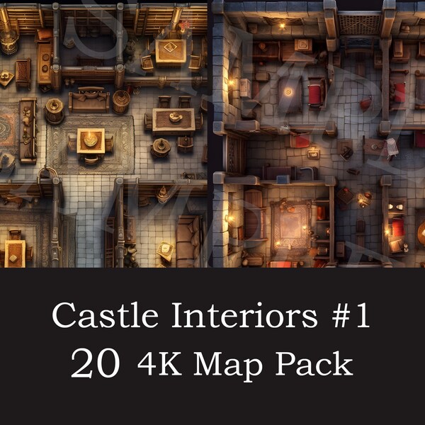 Castle Ravenloft Map - Etsy