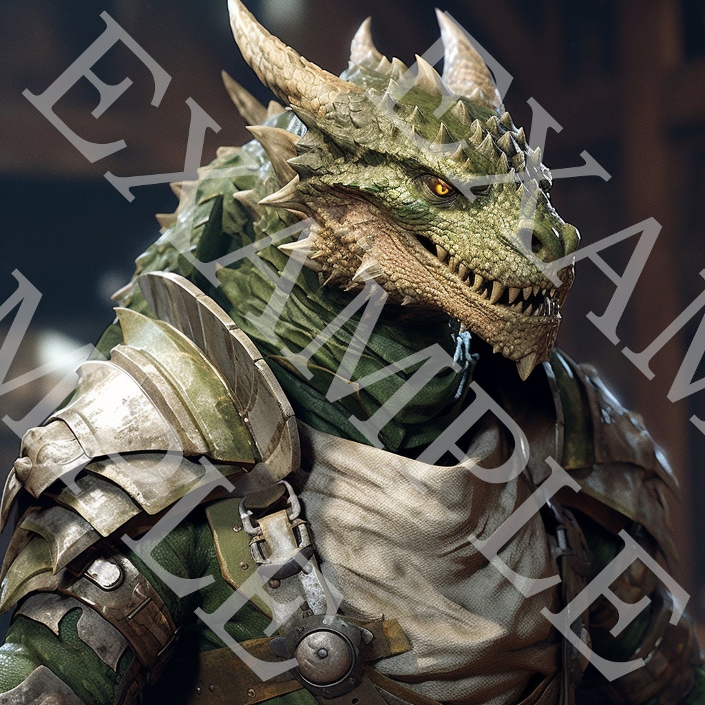 D&D Portrait Pack: 25 Dragonborn Portraits for RPG - Etsy