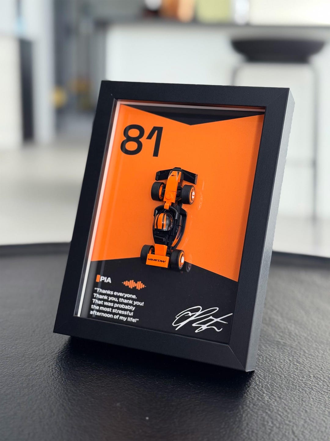 Oscar Piastri 3D Frame With LEGO® Mclaren F1® Team Race Car | F1 ...