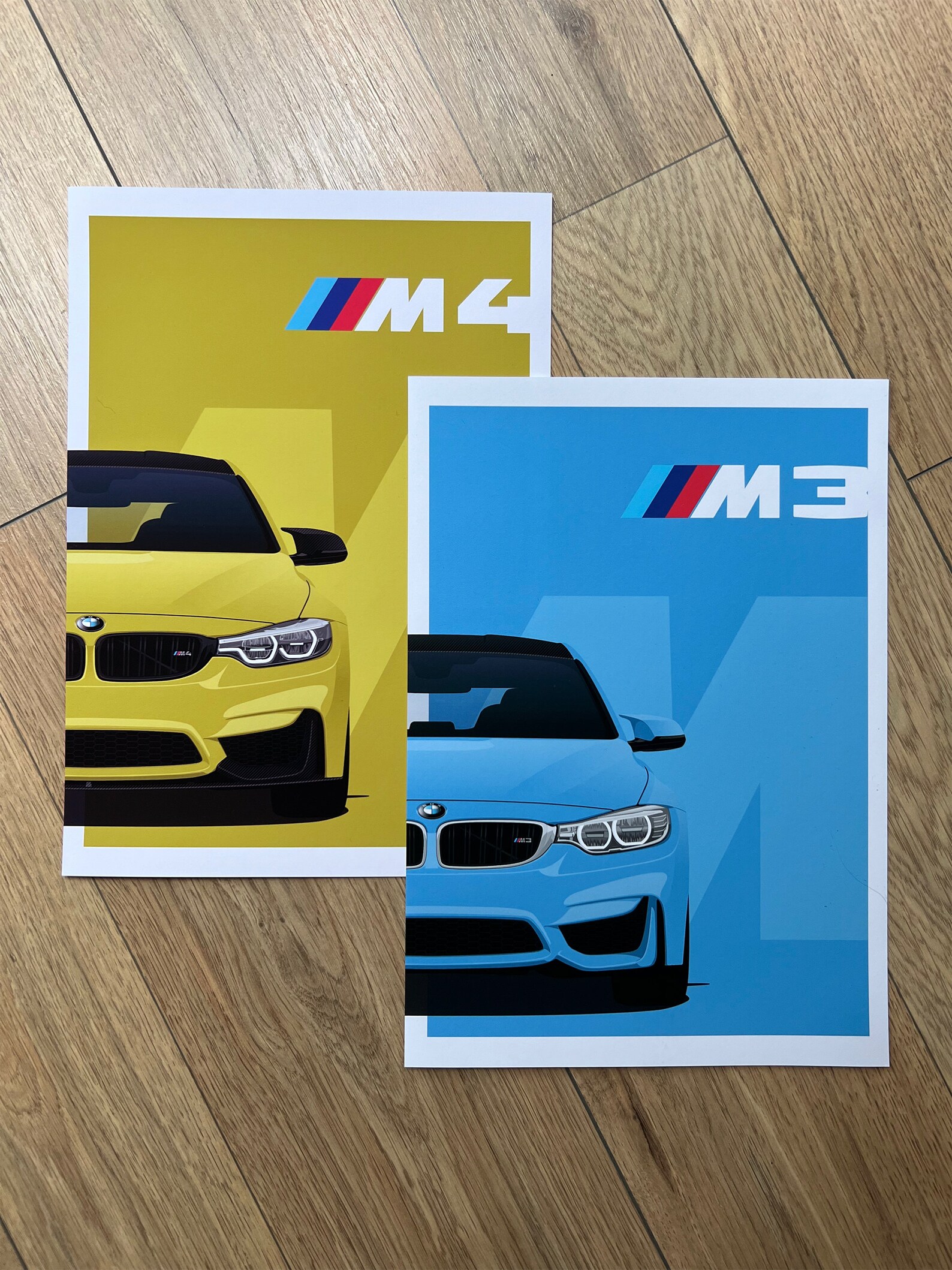 BMW M3 F80 & LCI + Competition and CS Illustration Printed on Matte ...