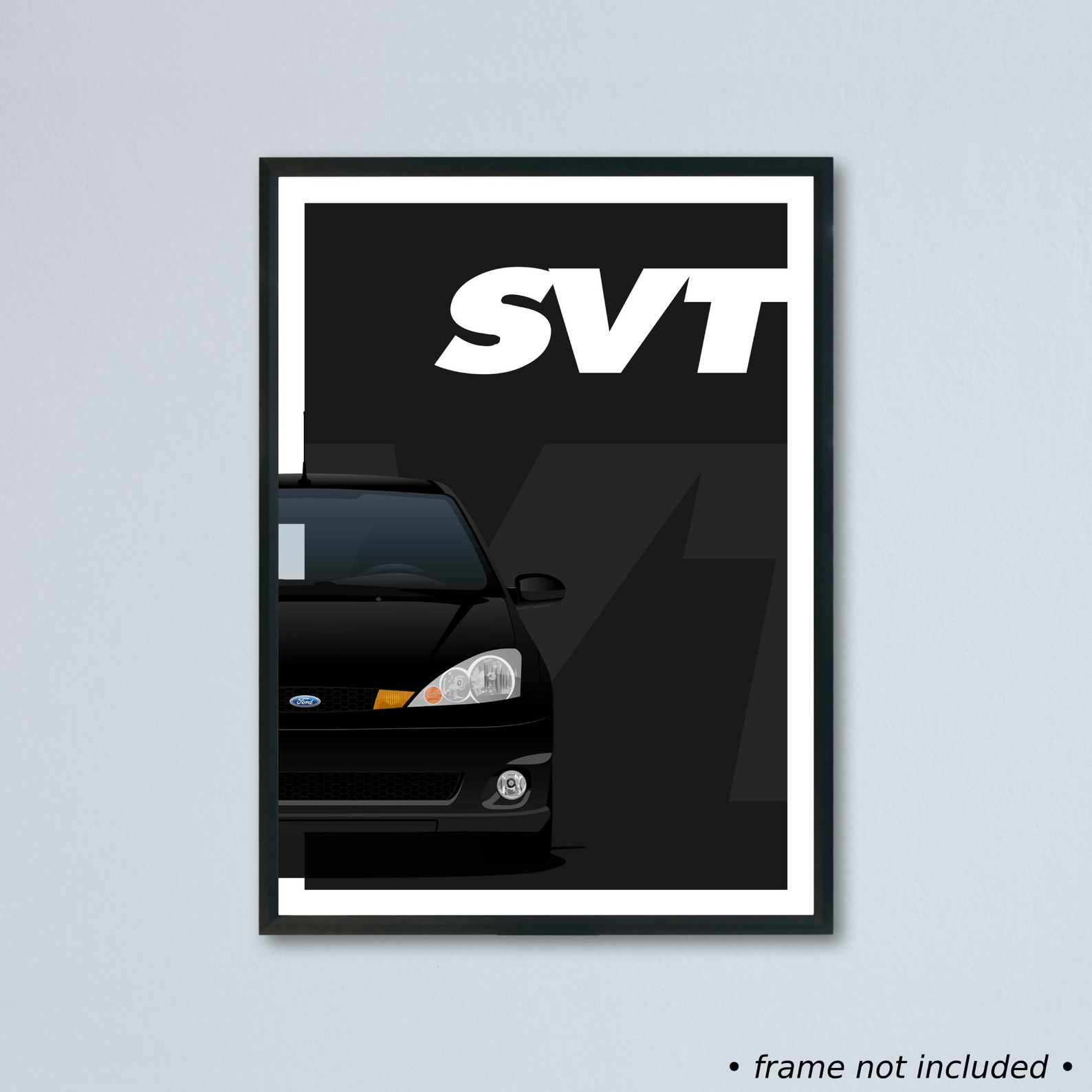 Ford SVT Focus Art Car Illustration Printed on Matte White - Etsy