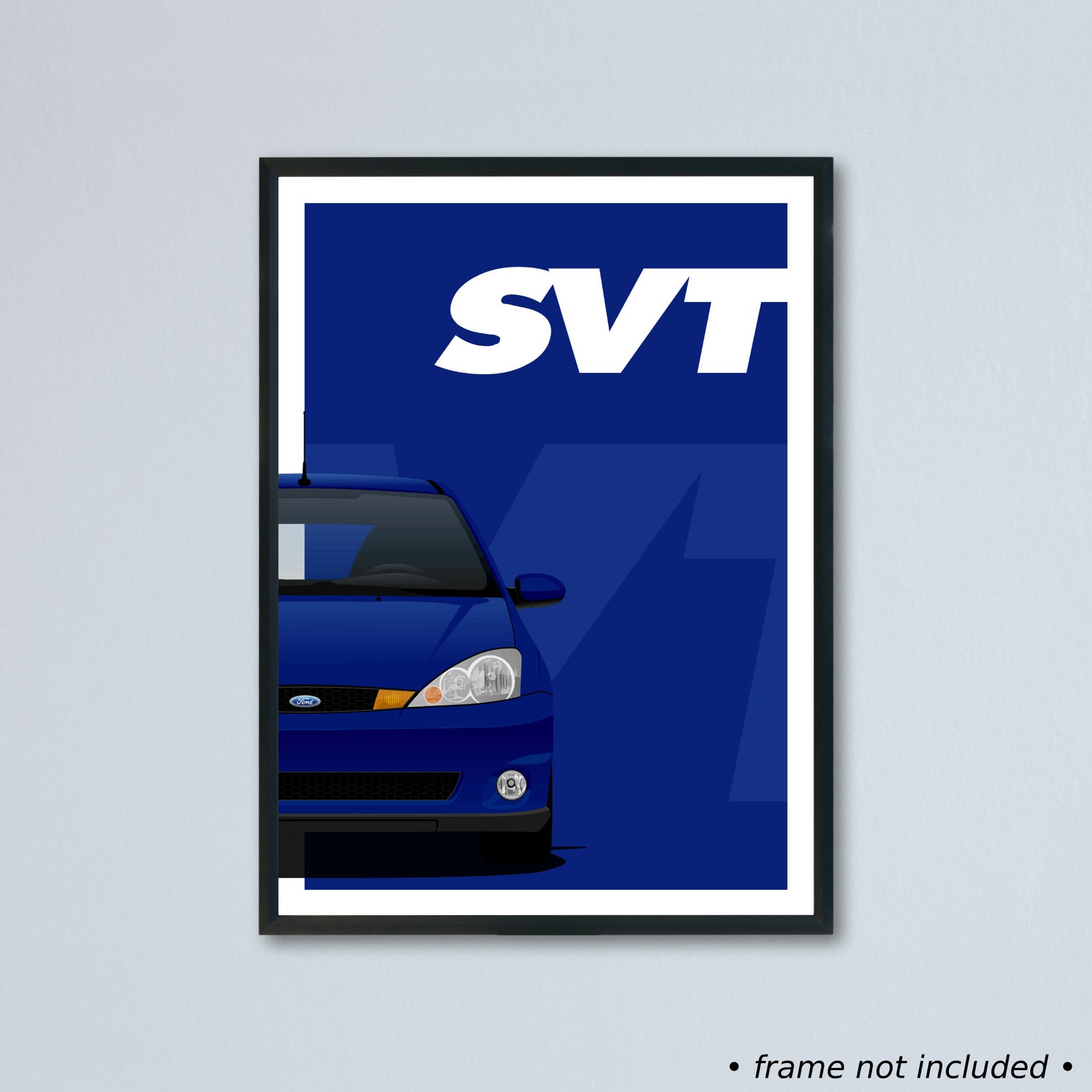 Ford SVT Focus Art Car Illustration Printed on Matte White Paper - All ...