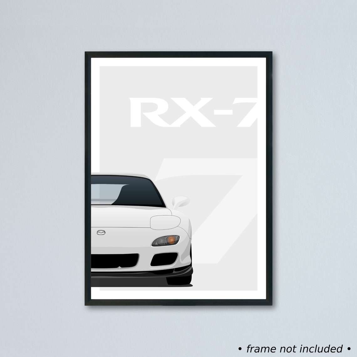 Mazda RX-7 FD FD3S Series 8 Illustration Printed on Matte - Etsy