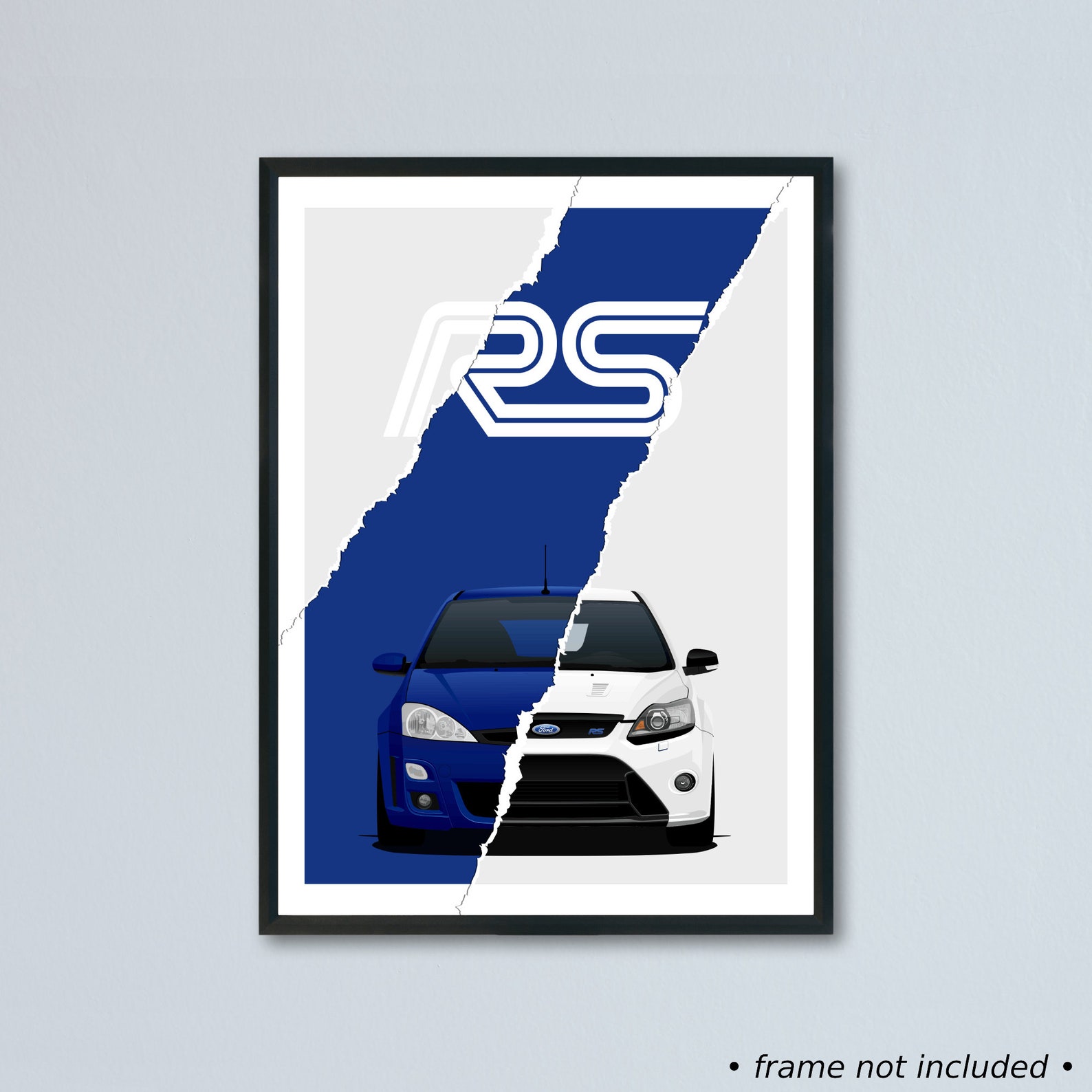 Ford Focus RS Mk1 / Mk2 / Mk3 Art Car Illustration Printed on - Etsy